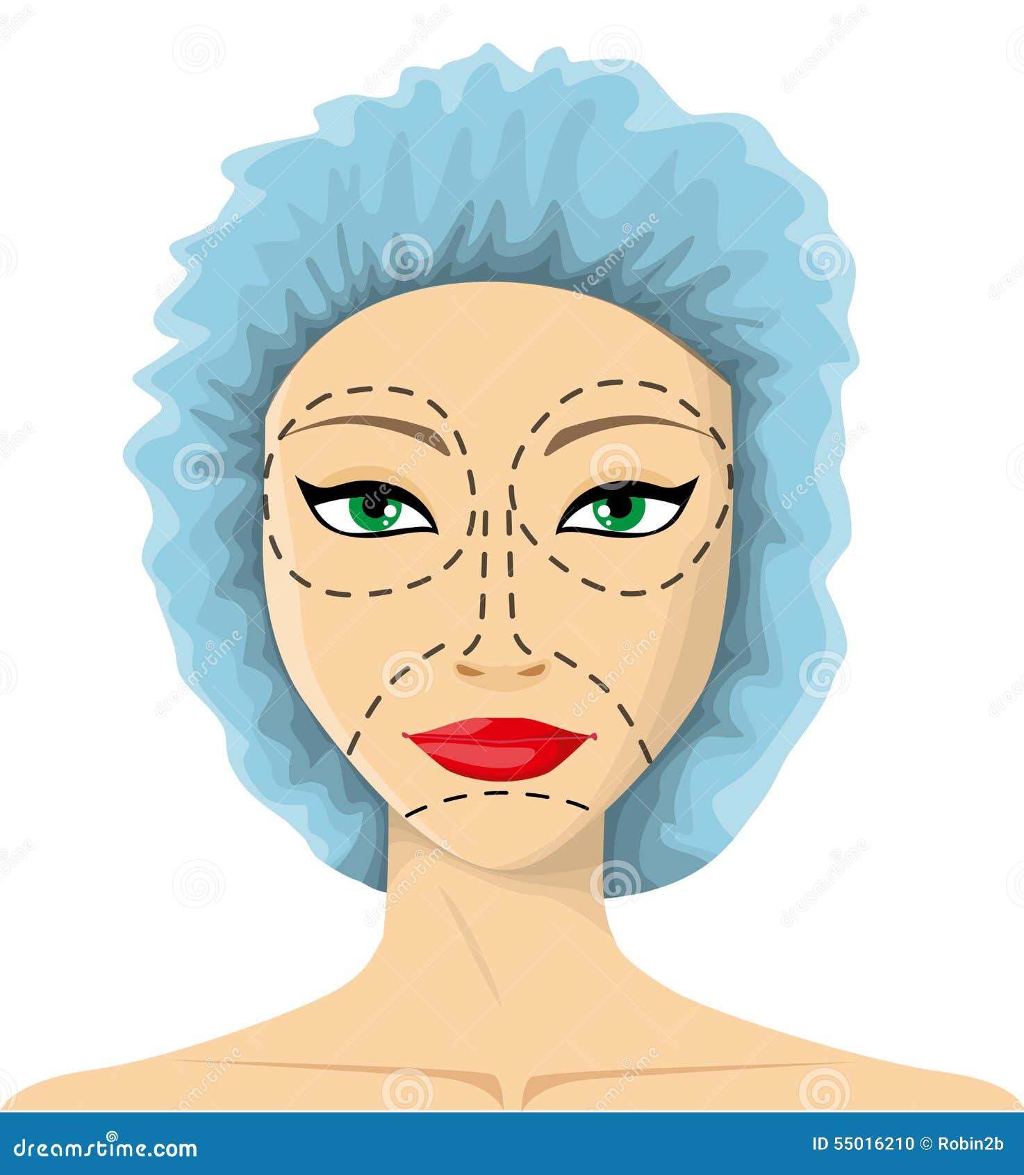 Woman Rejuvenate Vitamin Icon Illustration Cartoon Vector ...