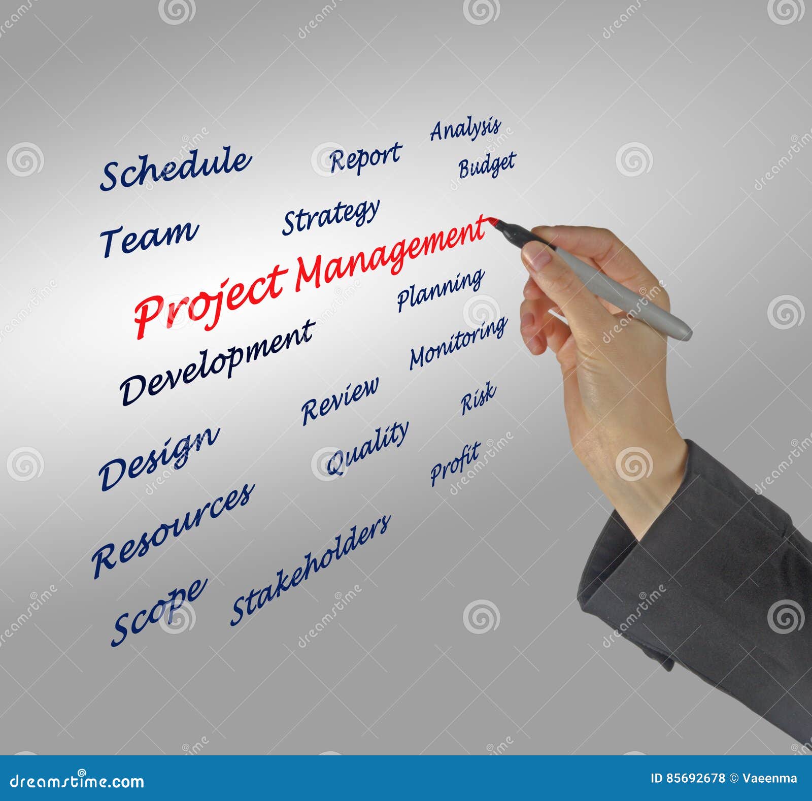 Project management stock photo. Image of completing, presenting - 85692678