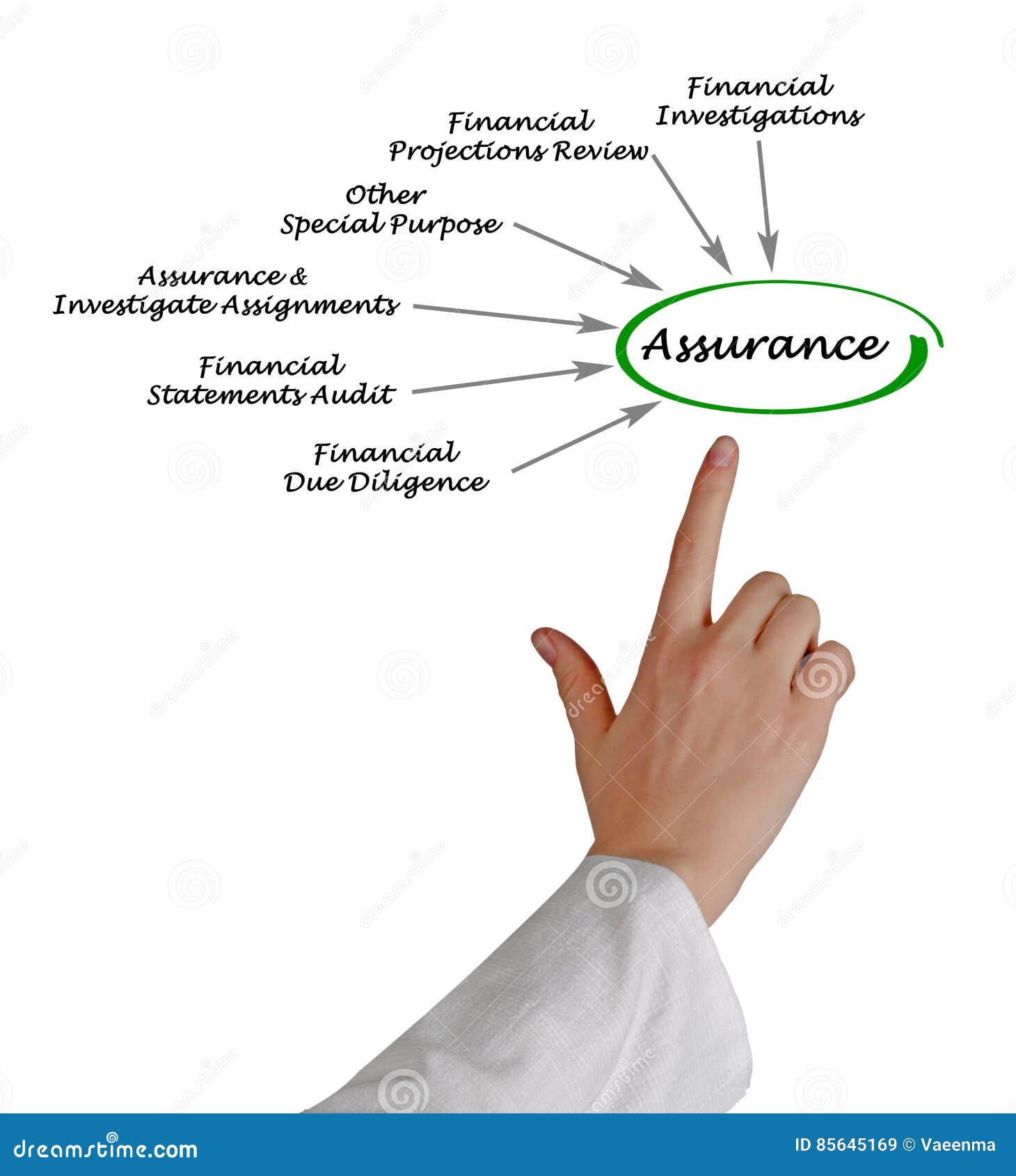 Diagram of assurance stock image. Image of finance, financial - 85645169