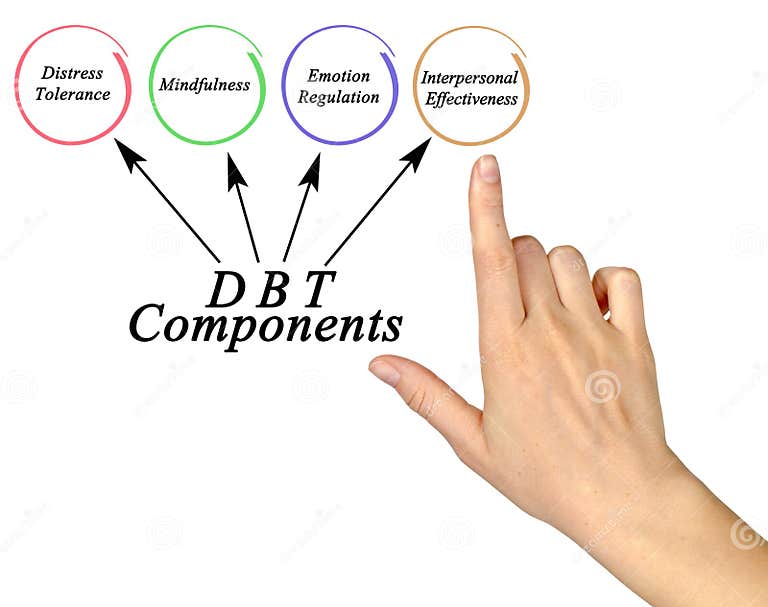 Presenting Four Components of DBT Stock Photo - Image of interpersonal ...