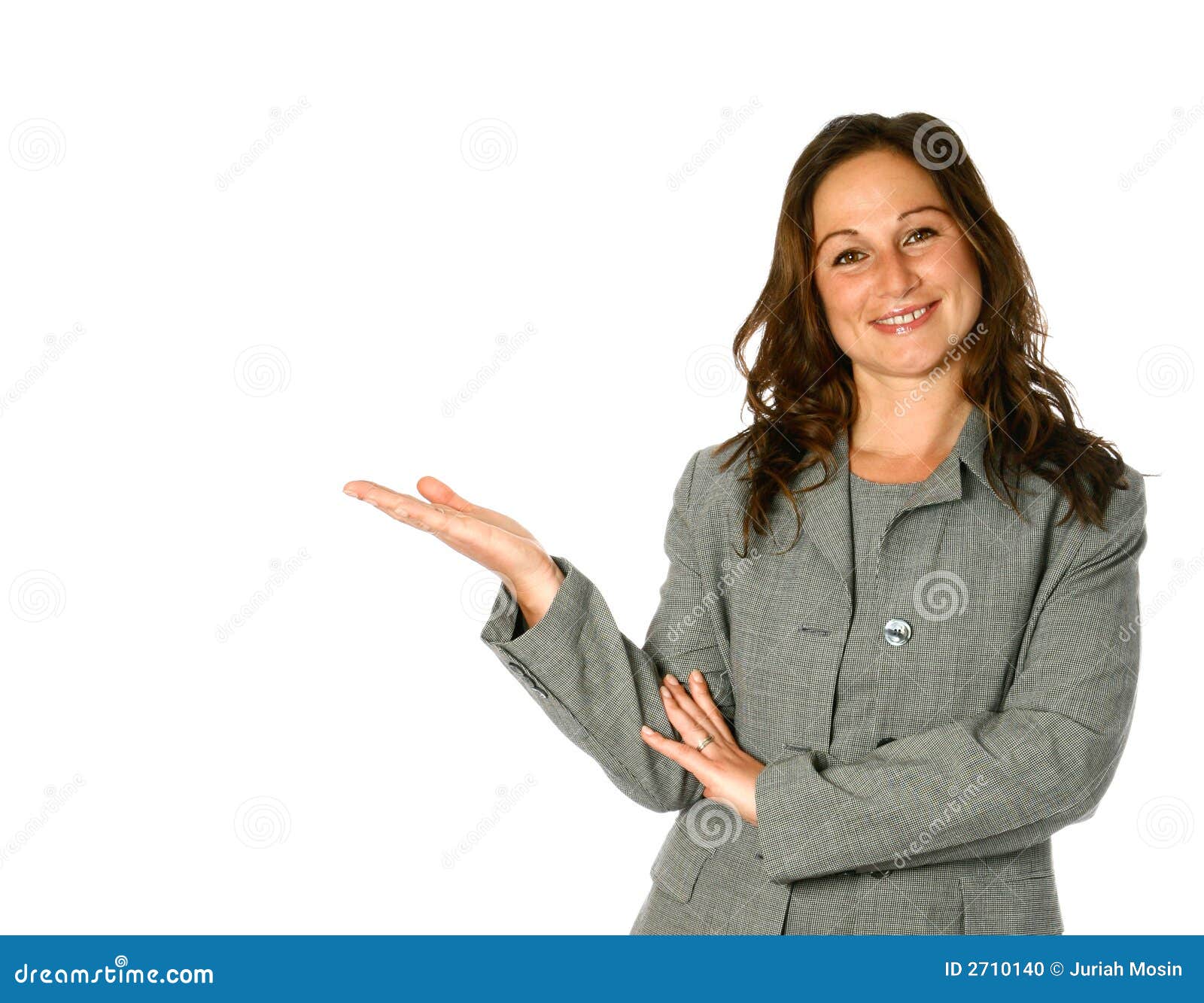 Woman in Presenting Gesture Stock Photo - Image of female ...