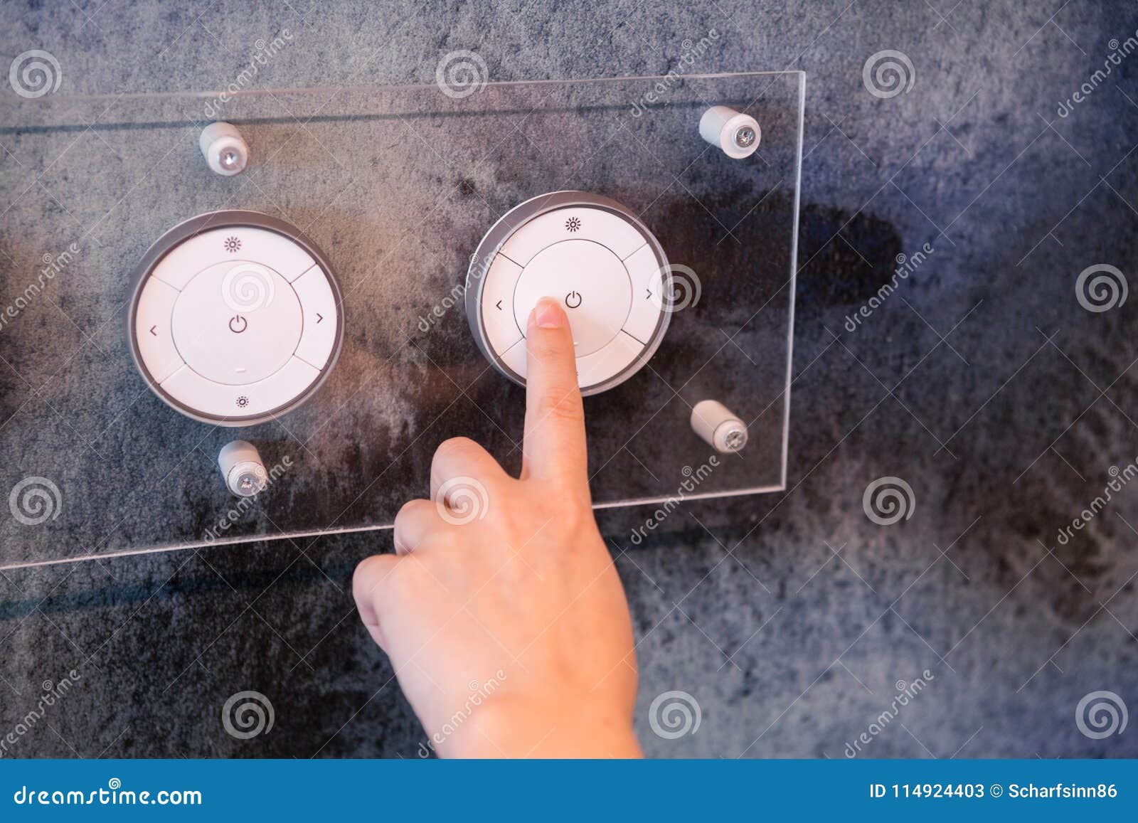 Control Panel of the Smart House Stock Image - Image of home, desk ...