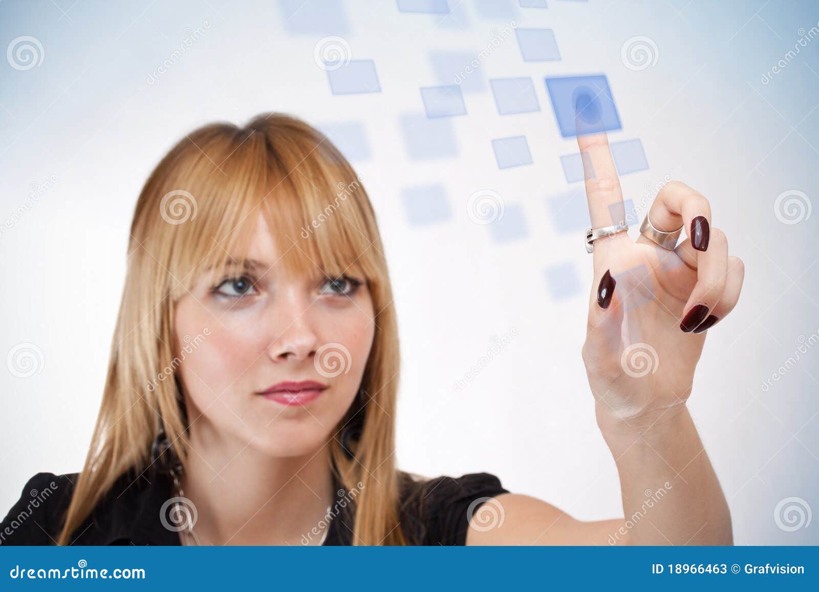Woman pressing button stock image. Image of isolated - 18966463 Woman pressing button stock image. Image of isolated - 18966463