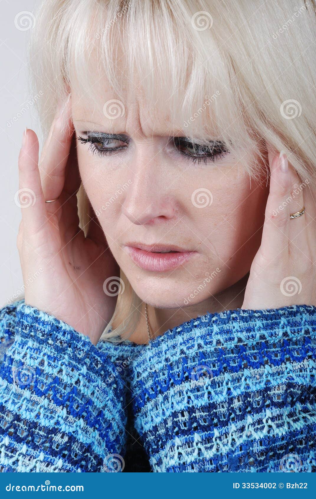 Woman with a problem stock photo. Image of anxiety, portrait - 33534002