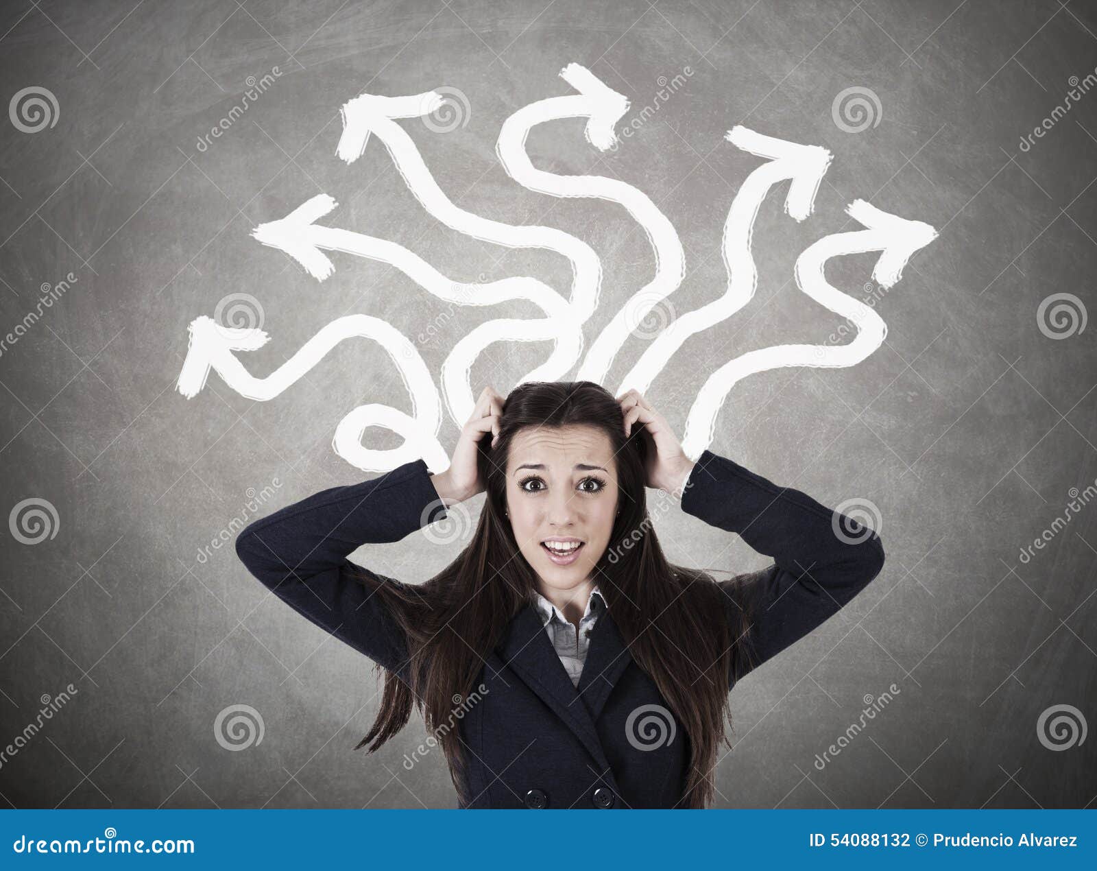 Woman with problems stock photo. Image of marketing, complicated - 54088132