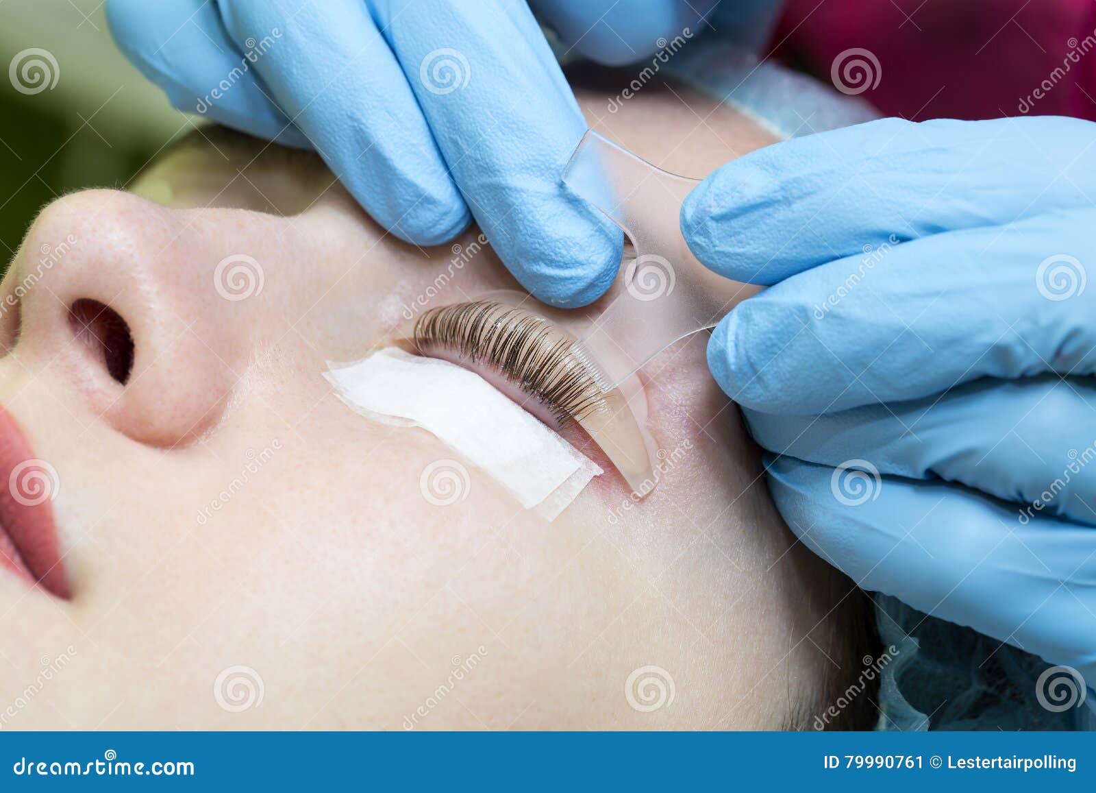 Woman on the Procedure Eyelash, Stock Image - Image of adult, eyelashes ...