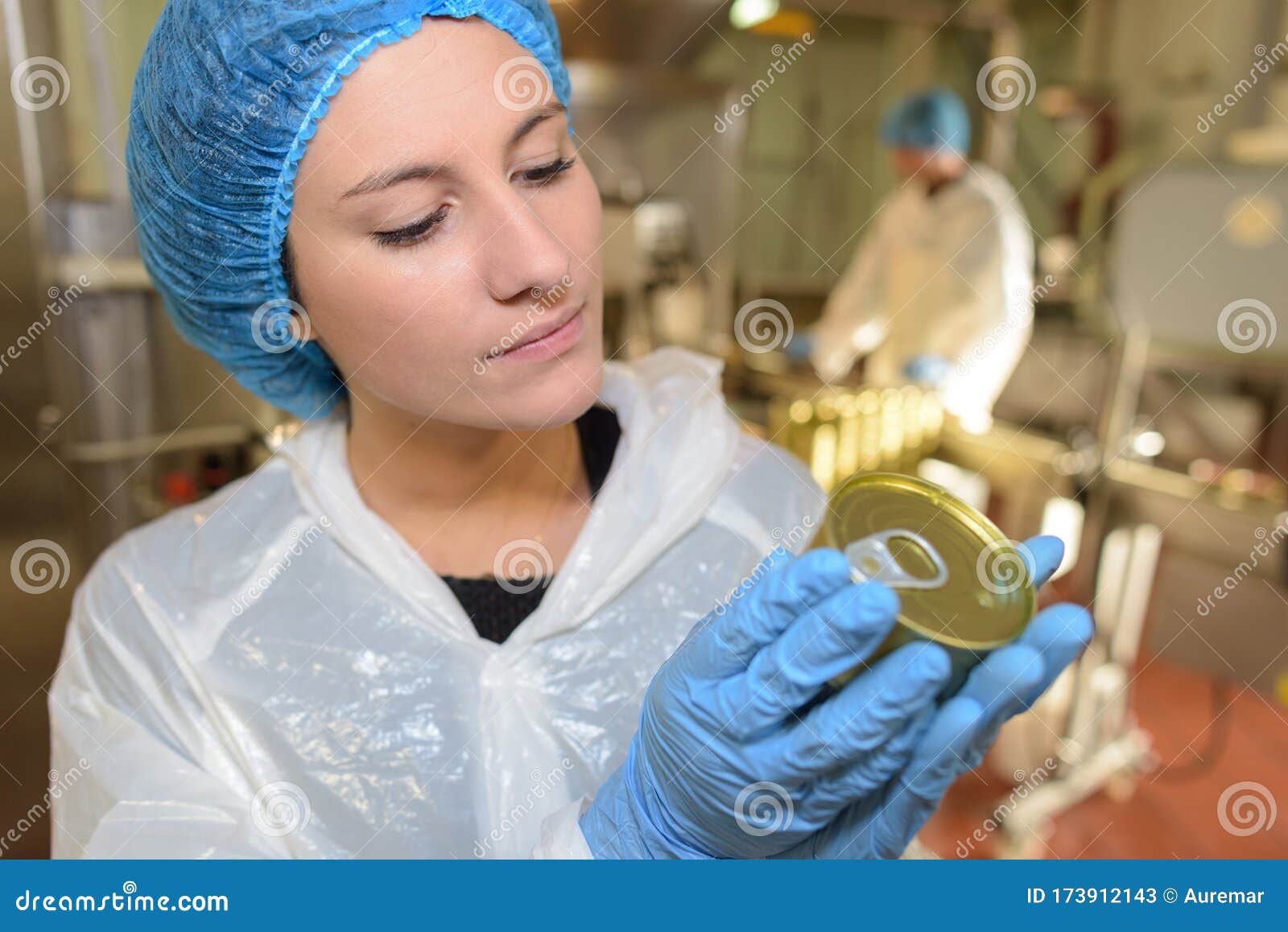 Woman during Production Quality Inspection Stock Image - Image of ...
