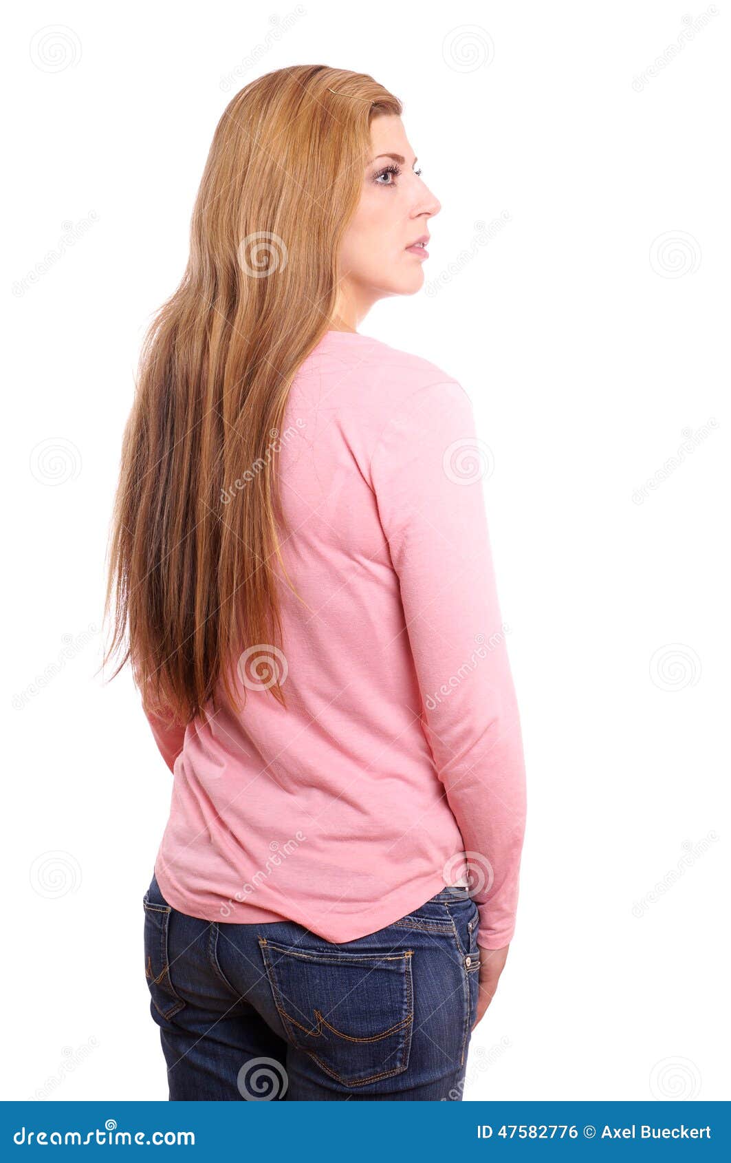 Woman in profile stock photo. Image of lady, girl, pink - 47582776