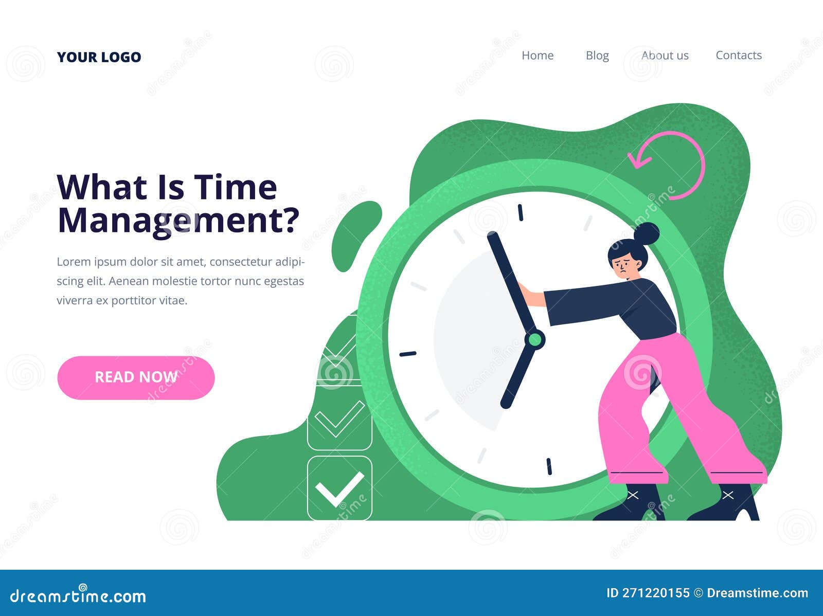 A Woman Pulling Back the Clock Arrow. Time Management, Planning, and ...