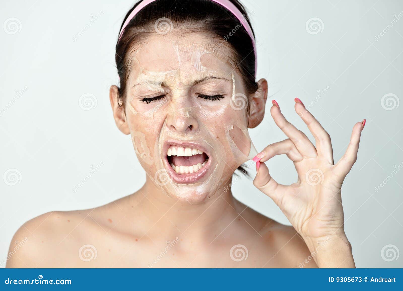 Woman Pulling Funny Face Royalty-Free Stock Photography | CartoonDealer ...