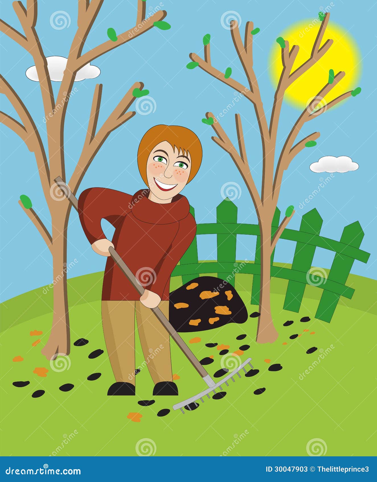 Spring cleaning stock vector. Illustration of countryside - 30047903