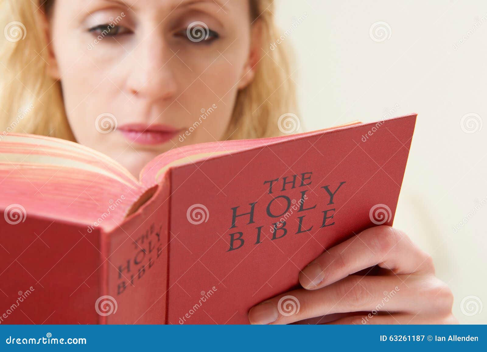 Woman Reading Bible stock image. Image of religion, copy - 63261187