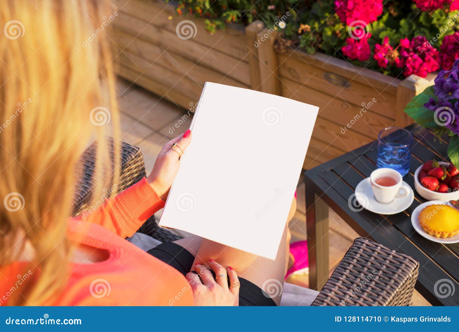 Reading Blank Book Template Stock Photo | CartoonDealer.com #89604060