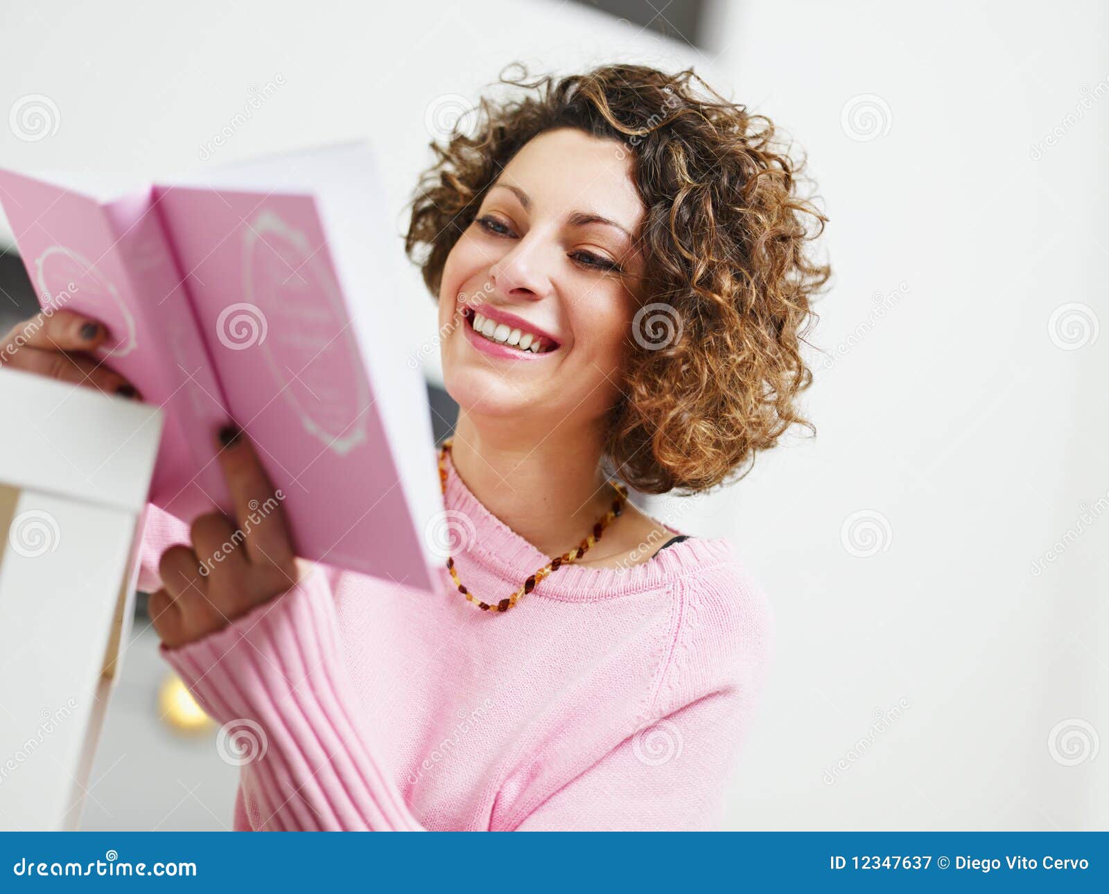 Woman reading book stock image. Image of looking, european - 12347637