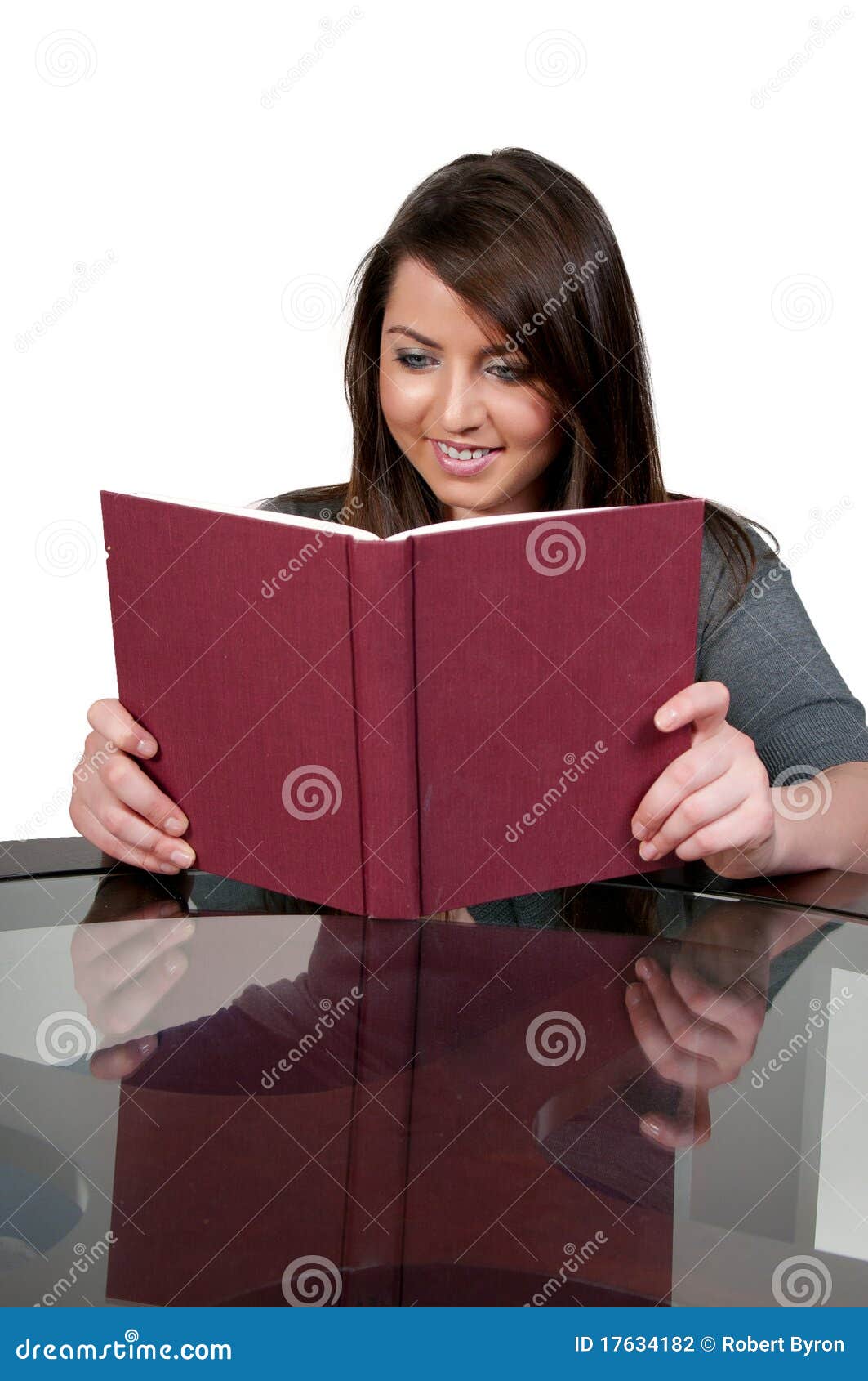 Woman Reading a Book stock photo. Image of looking, literature - 17634182