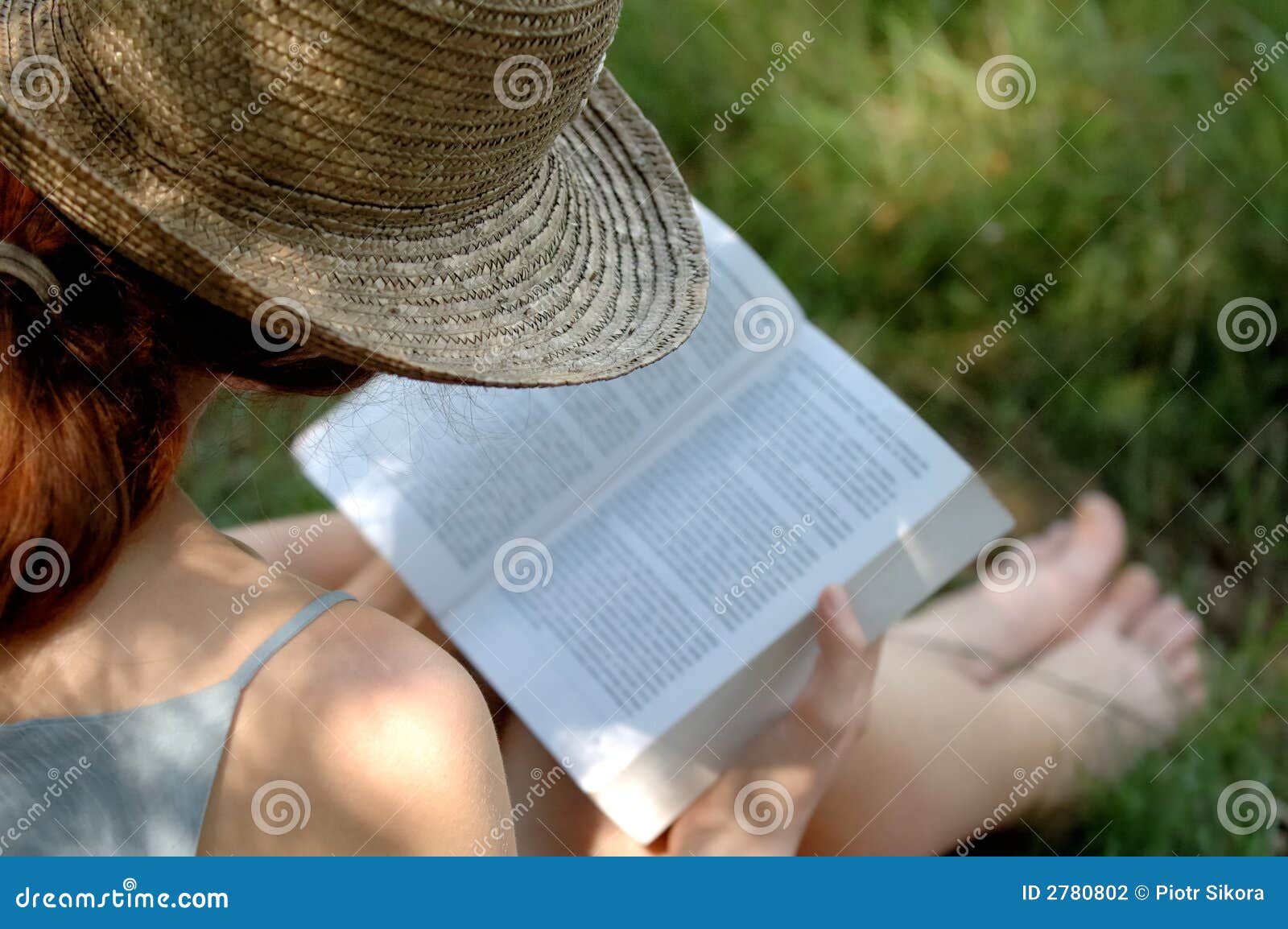 Woman reading book stock photo. Image of relax, exterior - 2780802