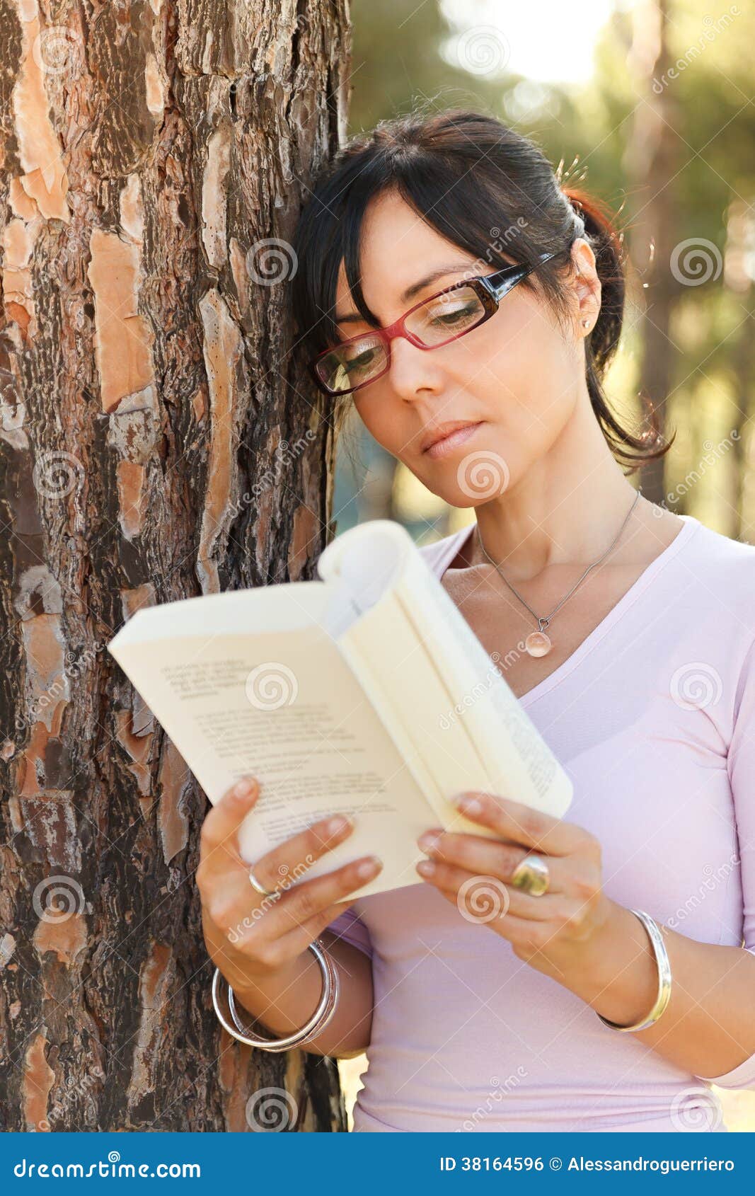 Woman reading a book stock photo. Image of life, leisure - 38164596