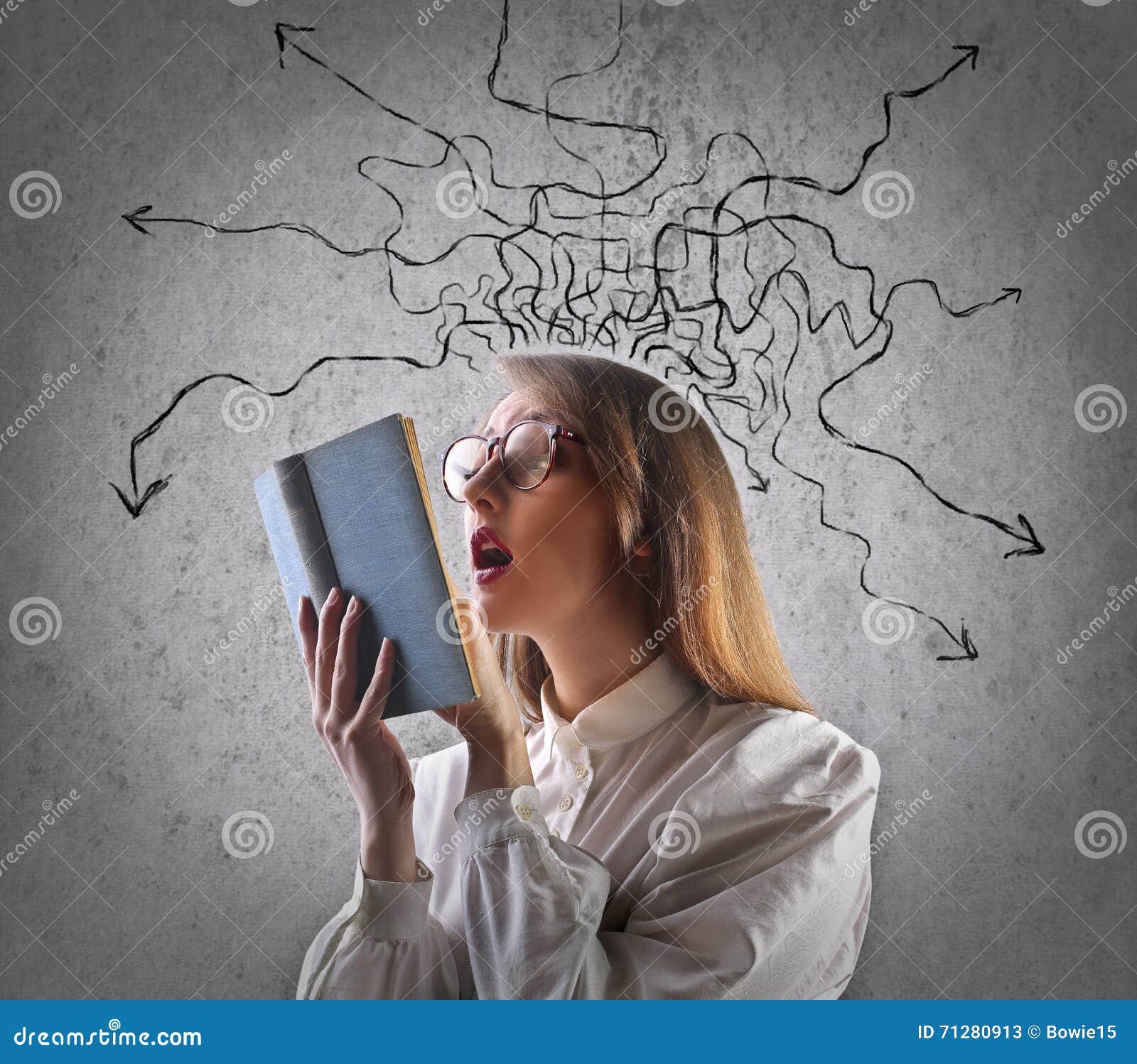 Woman reading stock image. Image of discover, school - 71280913