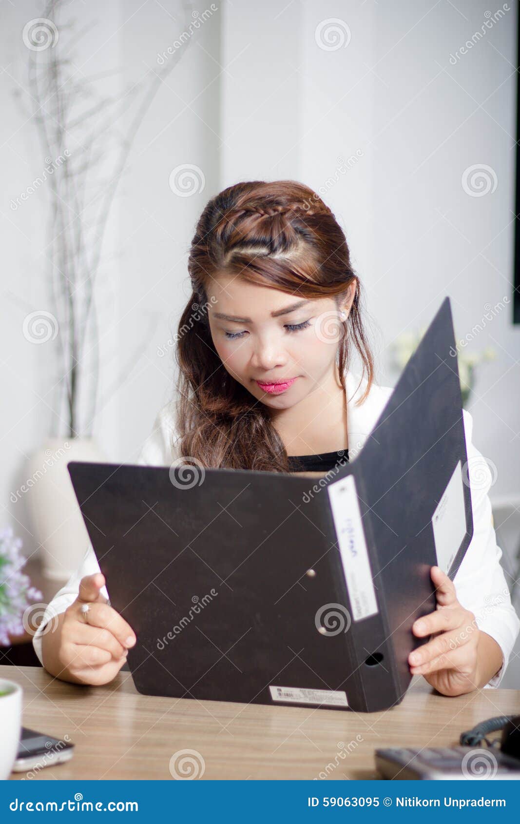 Reading a document file stock image. Image of reading - 59063095