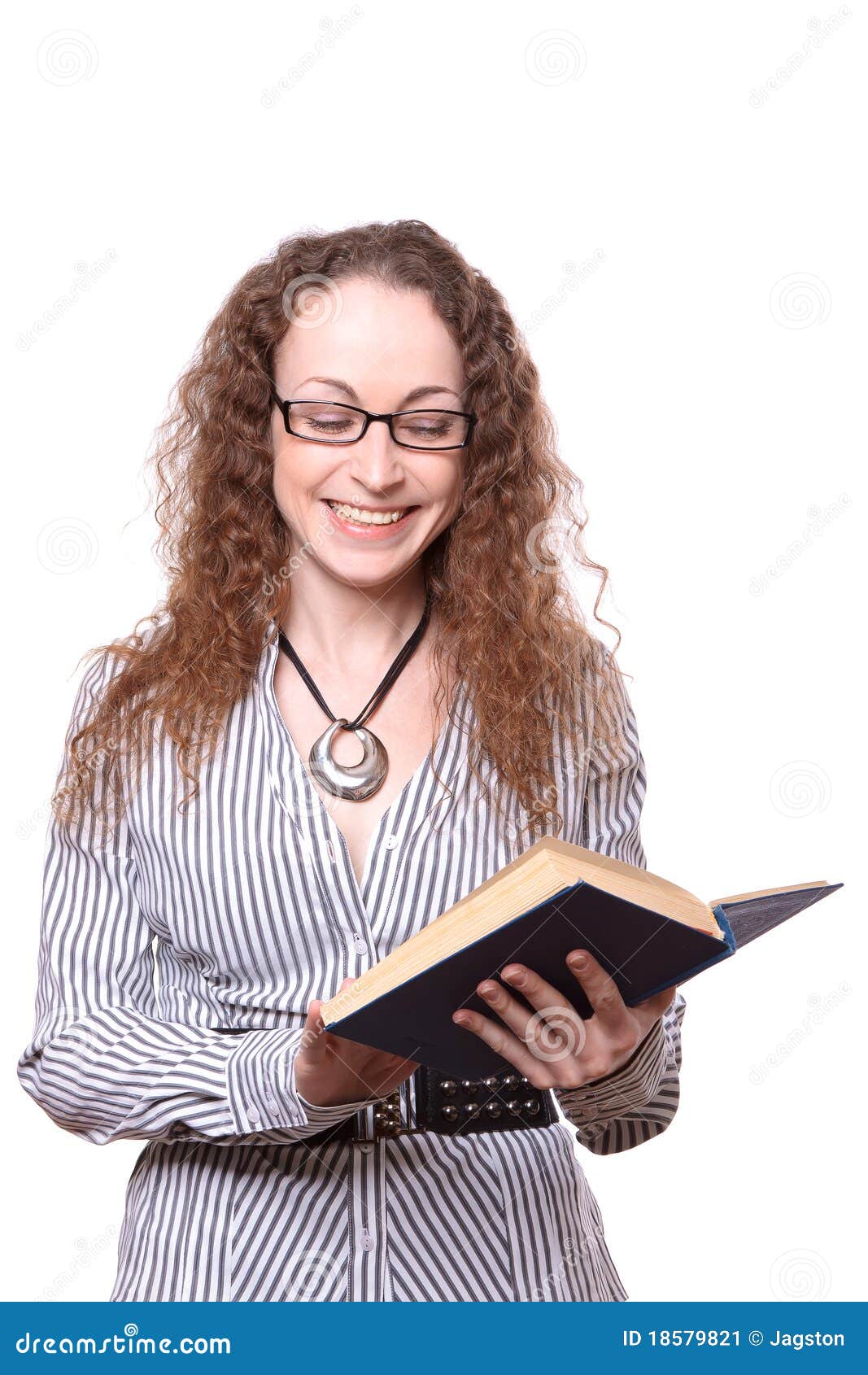 Woman reading old book stock image. Image of white, headed - 18579821