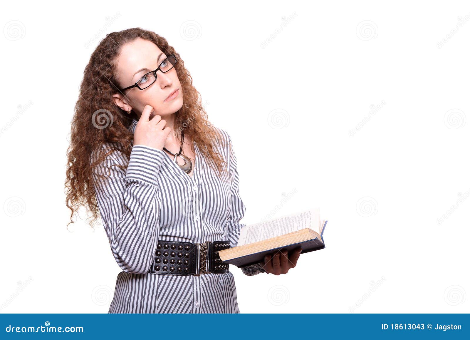 Woman reading old book stock image. Image of soft, reading - 18613043