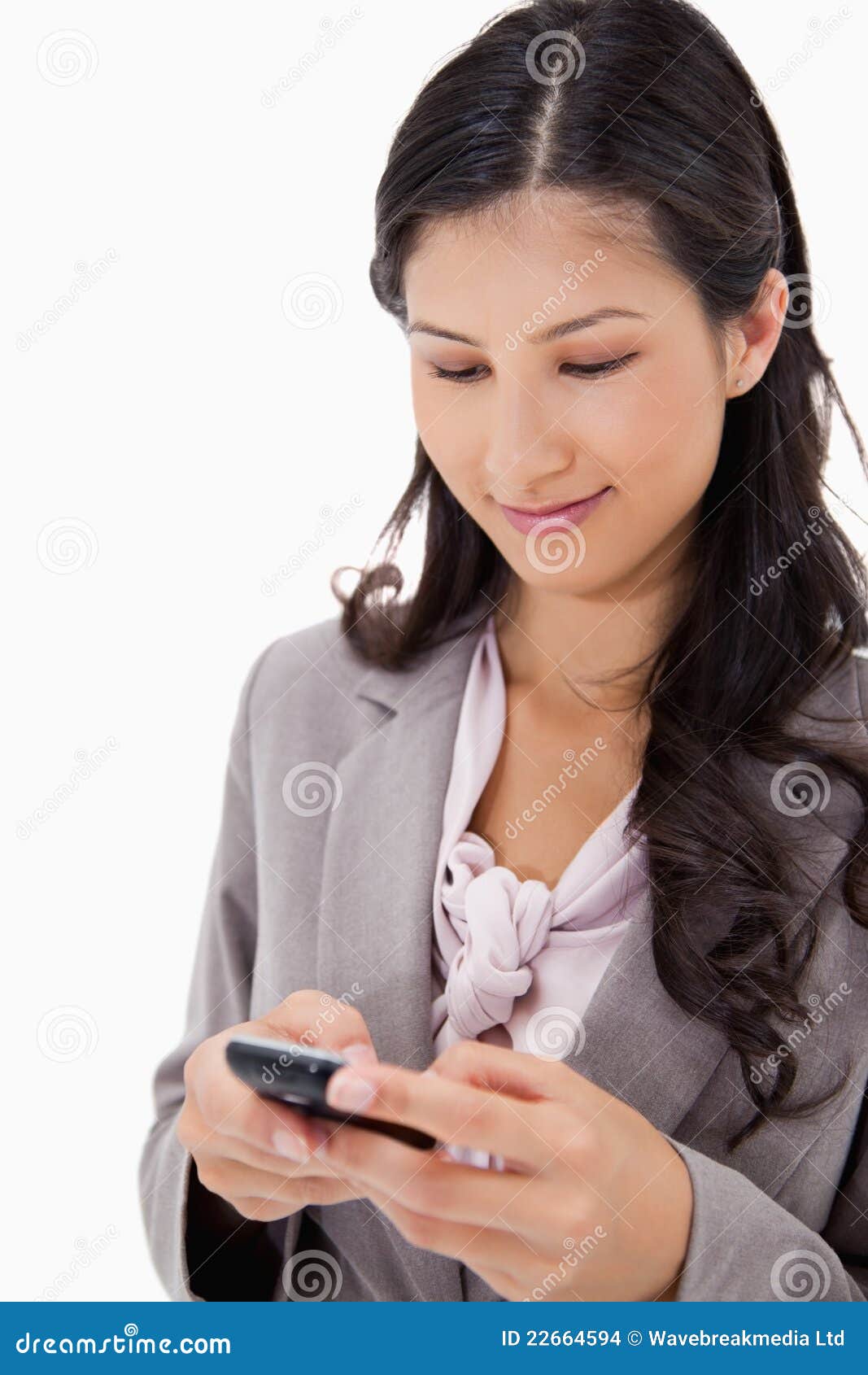 Woman reading text message stock photo. Image of technology - 22664594