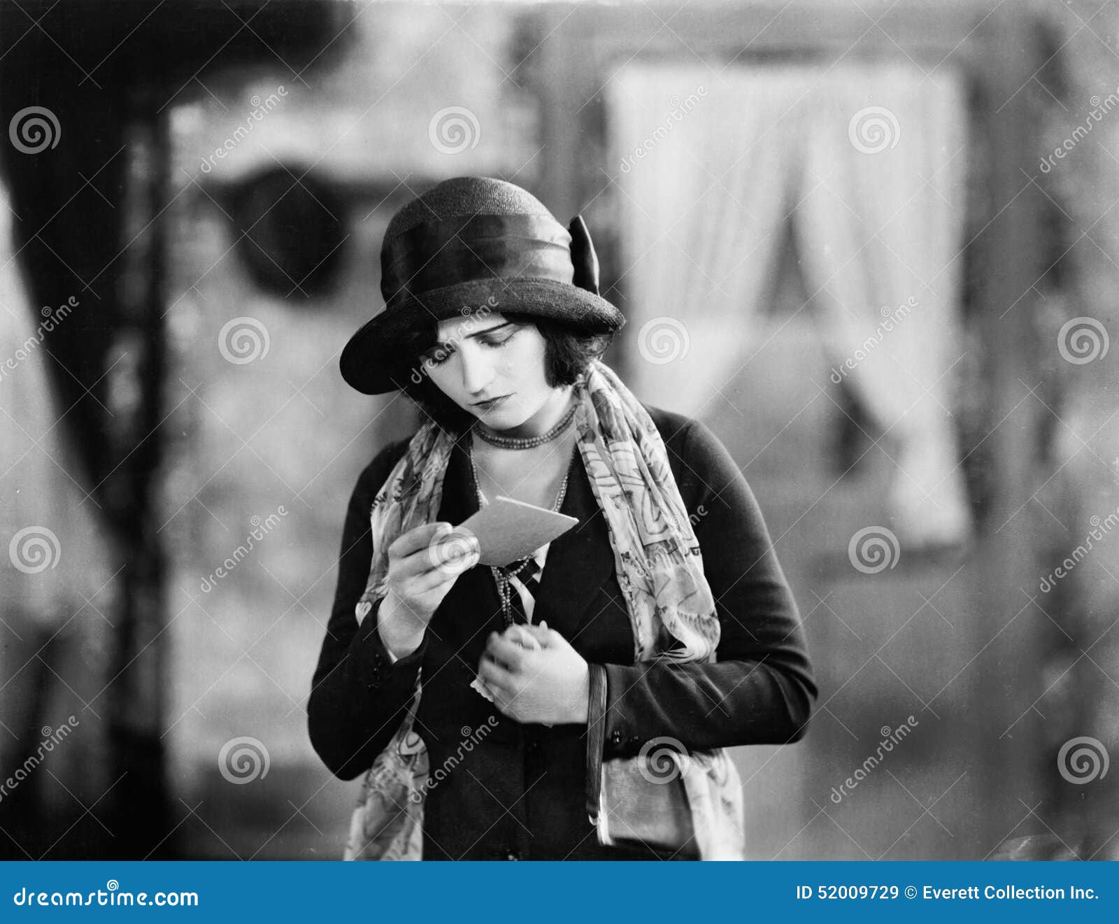 Woman Reading Upsetting Note Stock Image - Image of caucasian ...