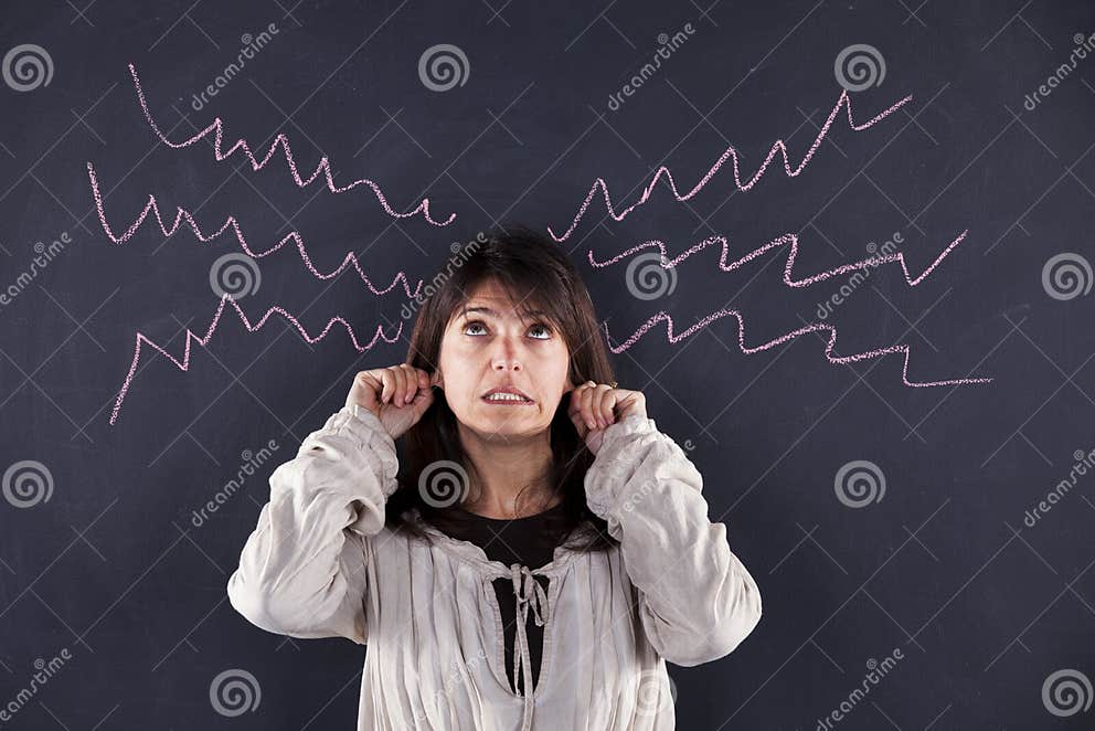 Woman ready to explode stock photo. Image of adult, diagram - 31221184