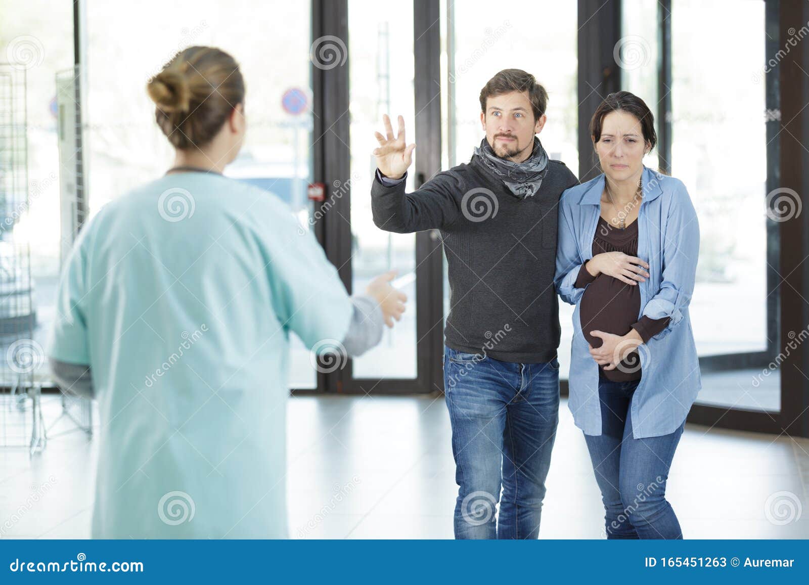 Woman Ready To Go in Labour Stock Image - Image of portrait, hospital ...