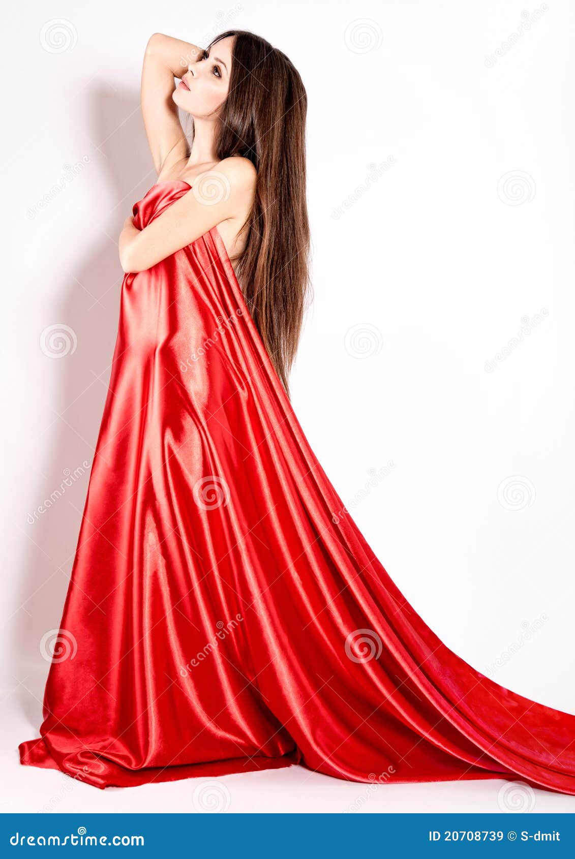 Woman in Red stock image. Image of girl, slim, standing - 20708739