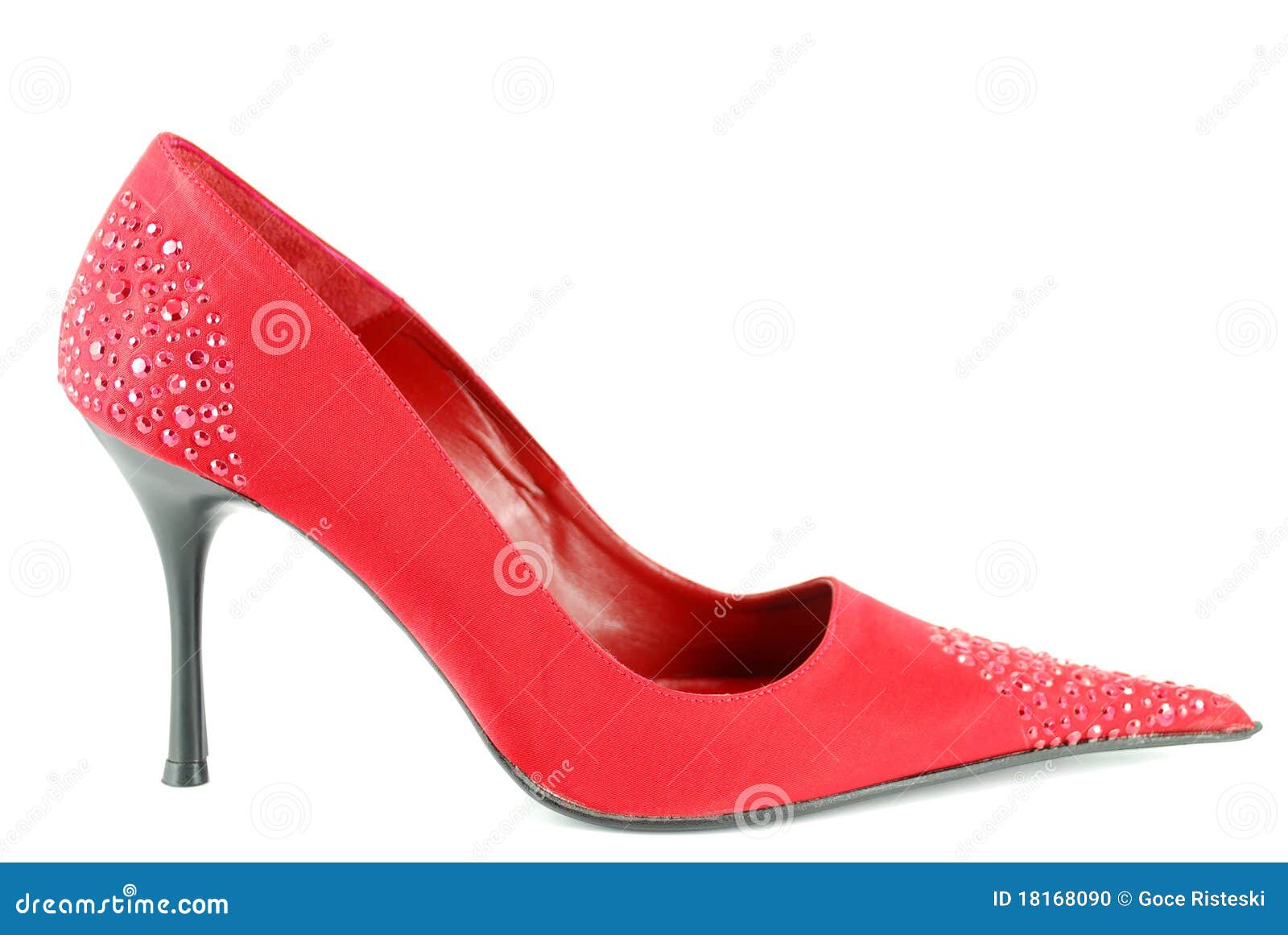 Woman red high heel shoe stock photo. Image of wear, elegant - 18168090