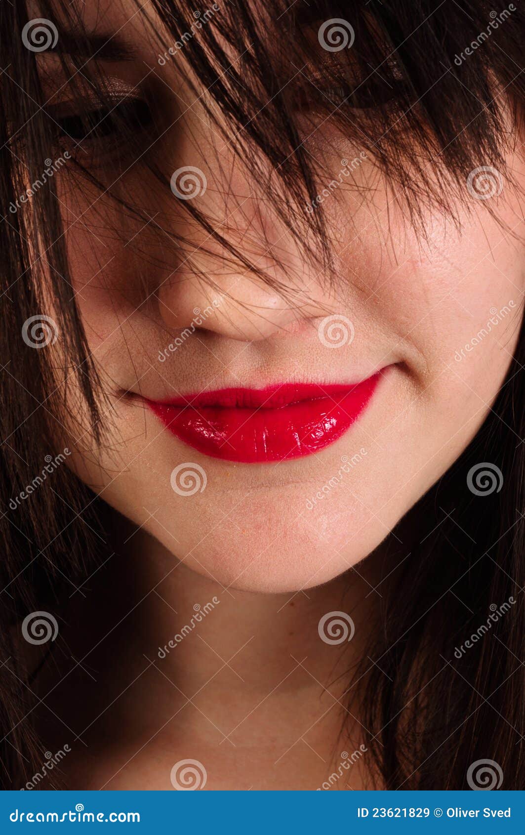 Woman with red lips stock image. Image of healthy, look - 23621829