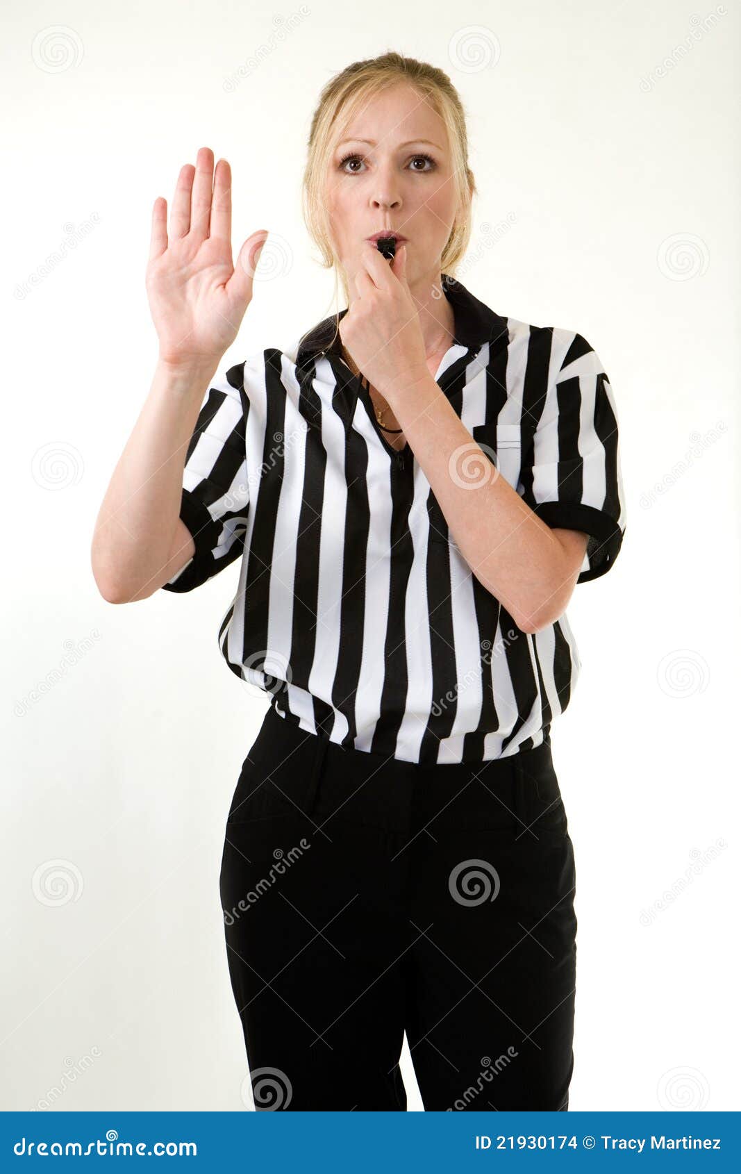 Woman referee stock photo. Image of concept, attire, blonde - 21930174