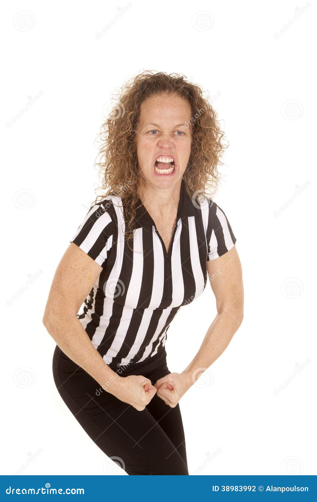 Woman Referee Pointing Royalty-Free Stock Photo | CartoonDealer.com ...
