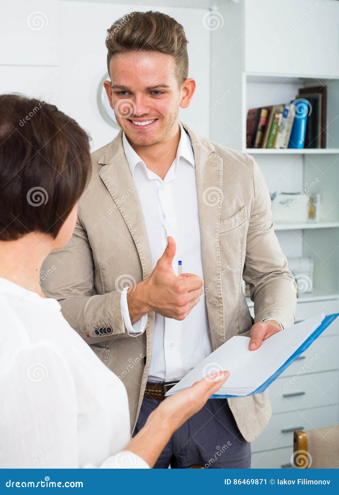 Woman Refuses To Sign Documents Stock Image - Image of contract ...