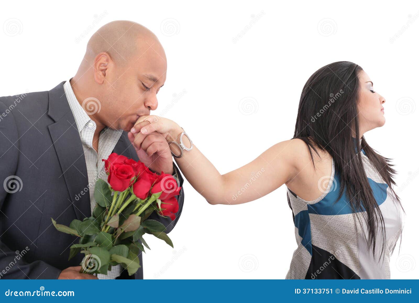 Woman rejecting a man stock image. Image of relationship - 37133751