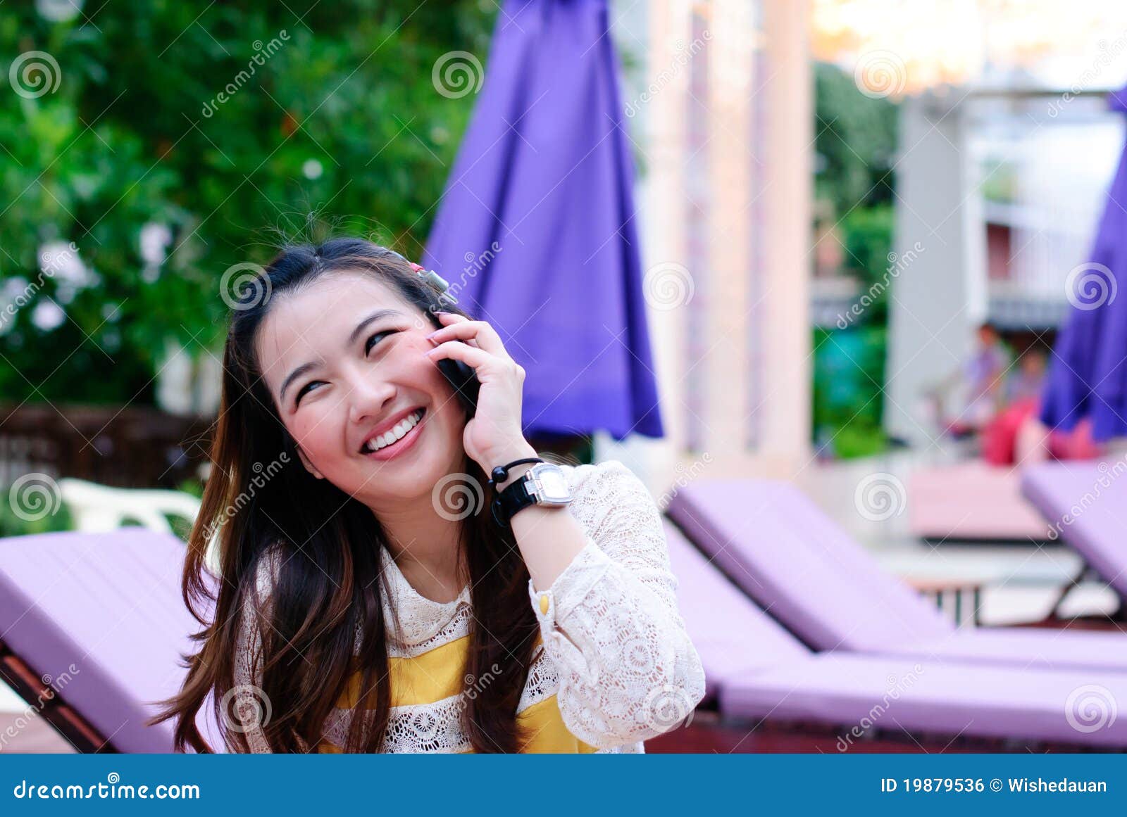 Woman - Relax talking stock photo. Image of woman, type - 19879536