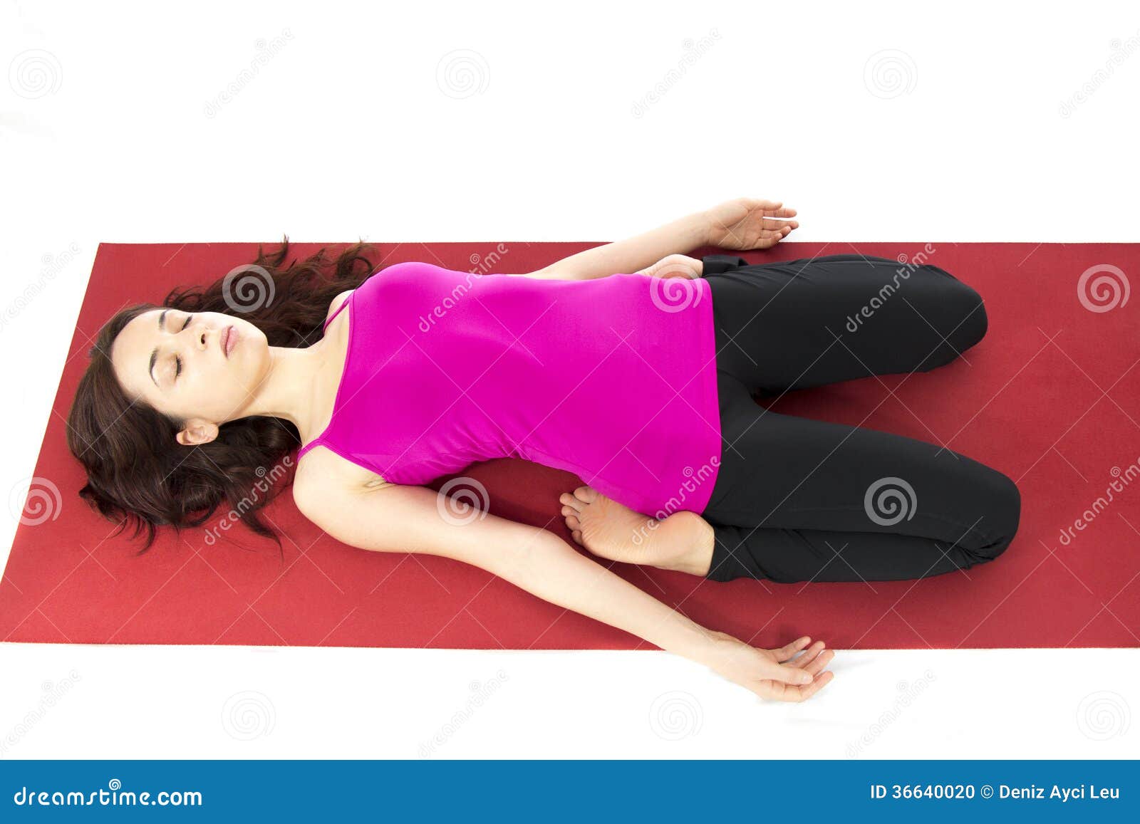 Woman in Relaxation Pose in Yoga Stock Photo - Image of body, relax ...