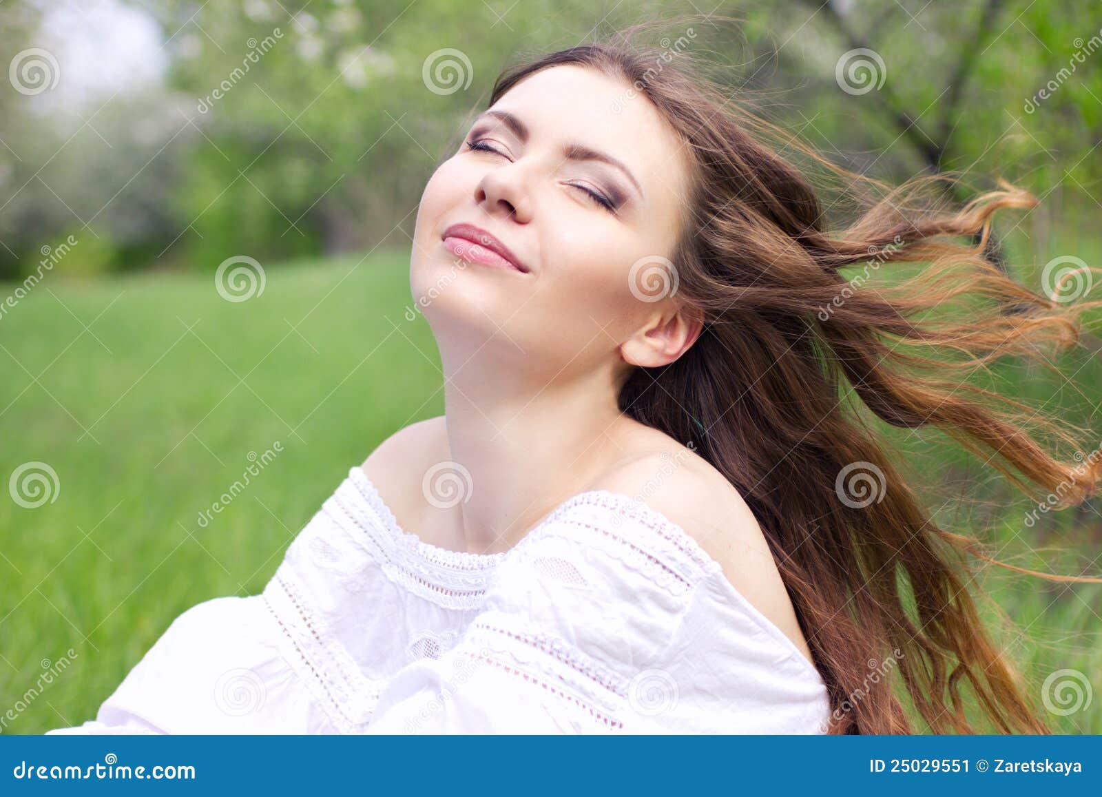 Woman relaxing stock image. Image of person, idyllic - 25029551