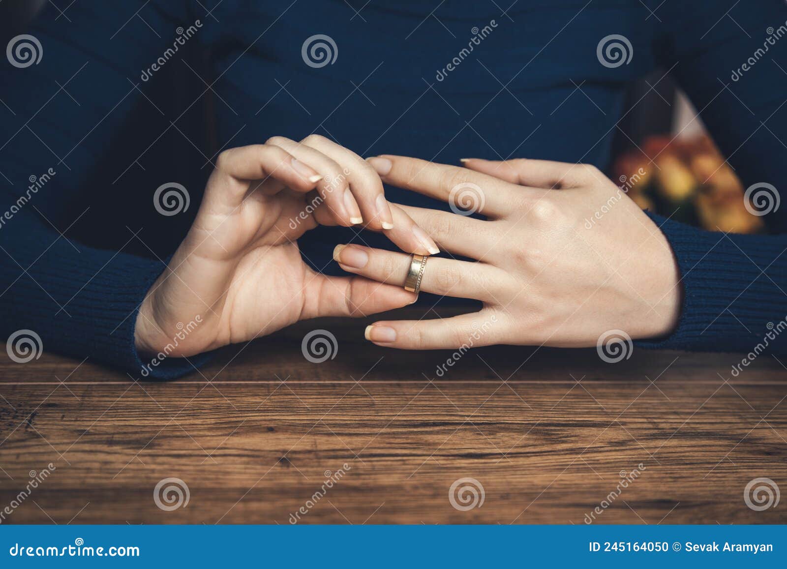 Woman Remove the Wedding Ring Stock Photo - Image of return, wife ...