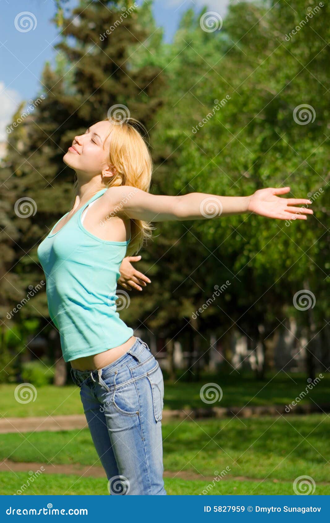 Woman rest in the park stock image. Image of lifestyle - 5827959