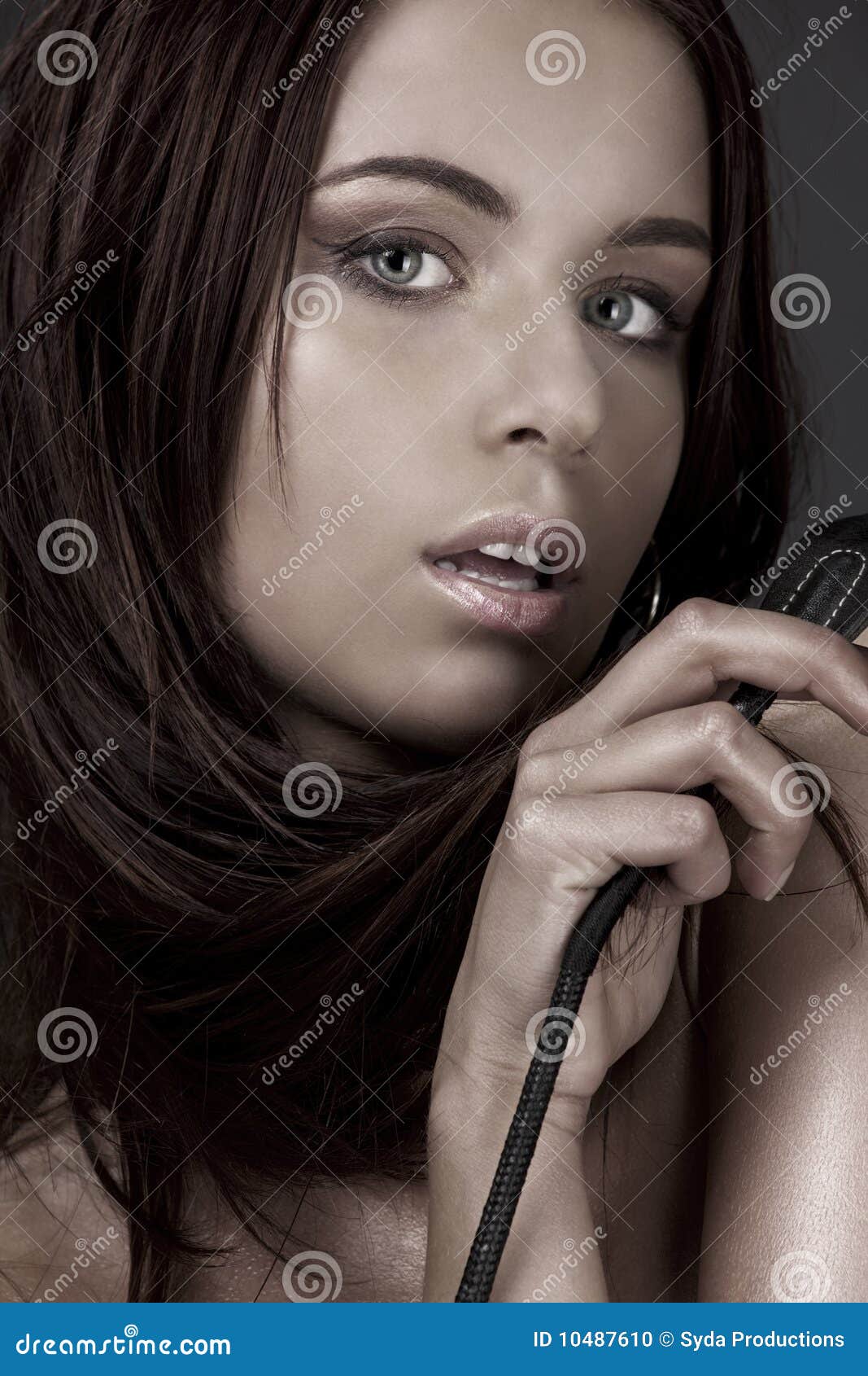 Woman with riding crop stock photo. Image of carnal, inviting - 10487610