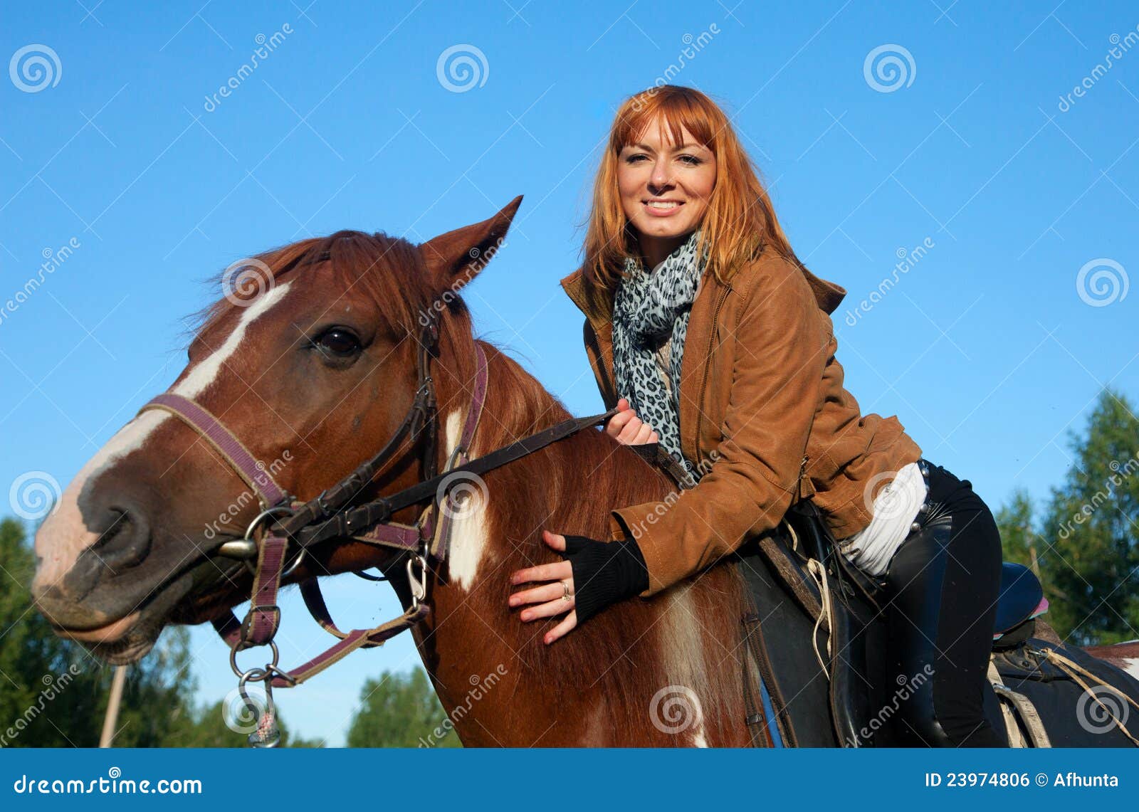 A woman riding a horse stock photo. Image of lifestyle - 23974806