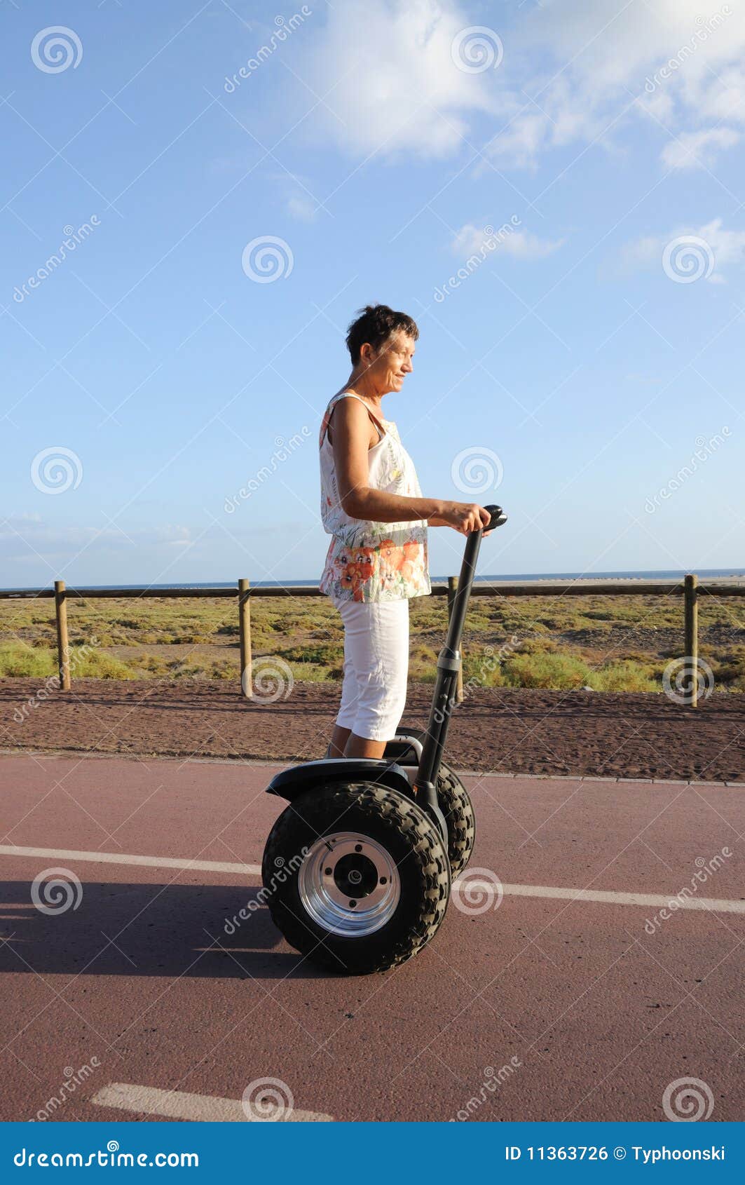 Woman riding segway stock photo. Image of modern, person - 11363726