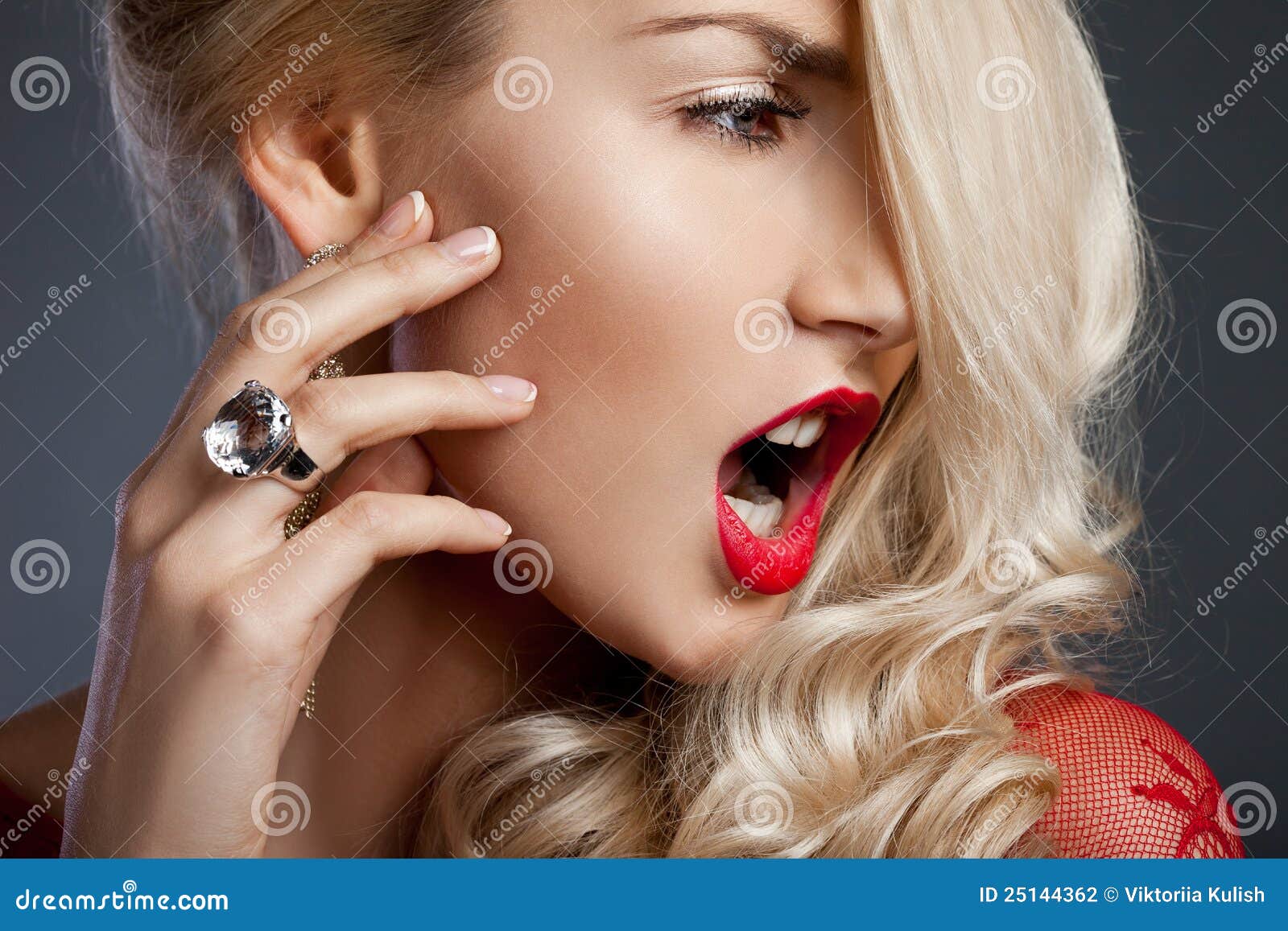 Woman with ring stock photo. Image of glamour, cute, female - 25144362