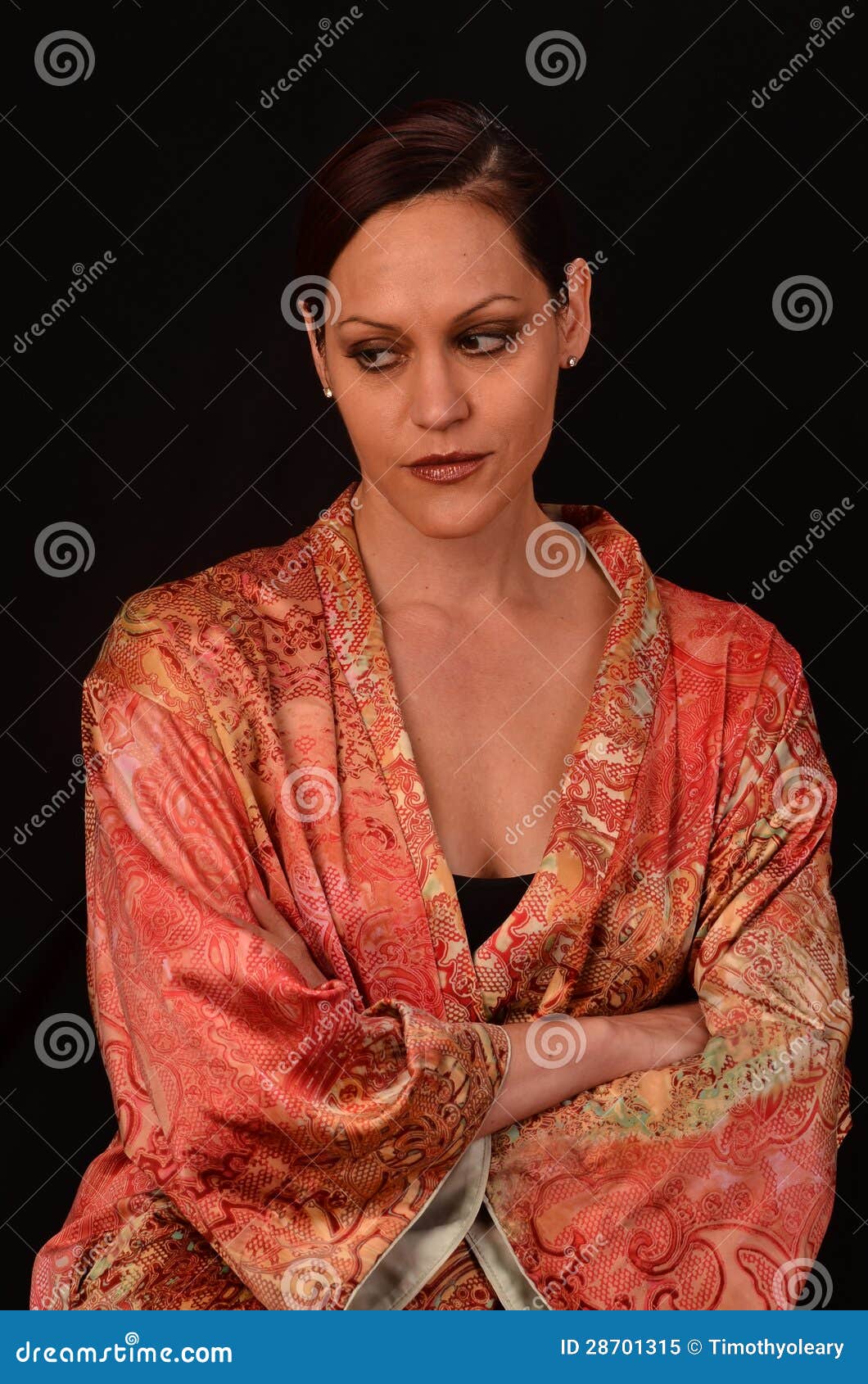 Woman in Robe stock image. Image of robe, sensuality - 28701315