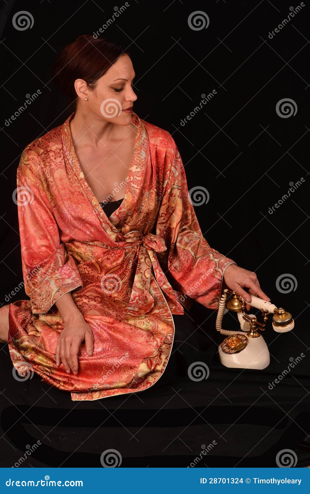 Woman in Robe stock photo. Image of female, adult, robe - 28701324