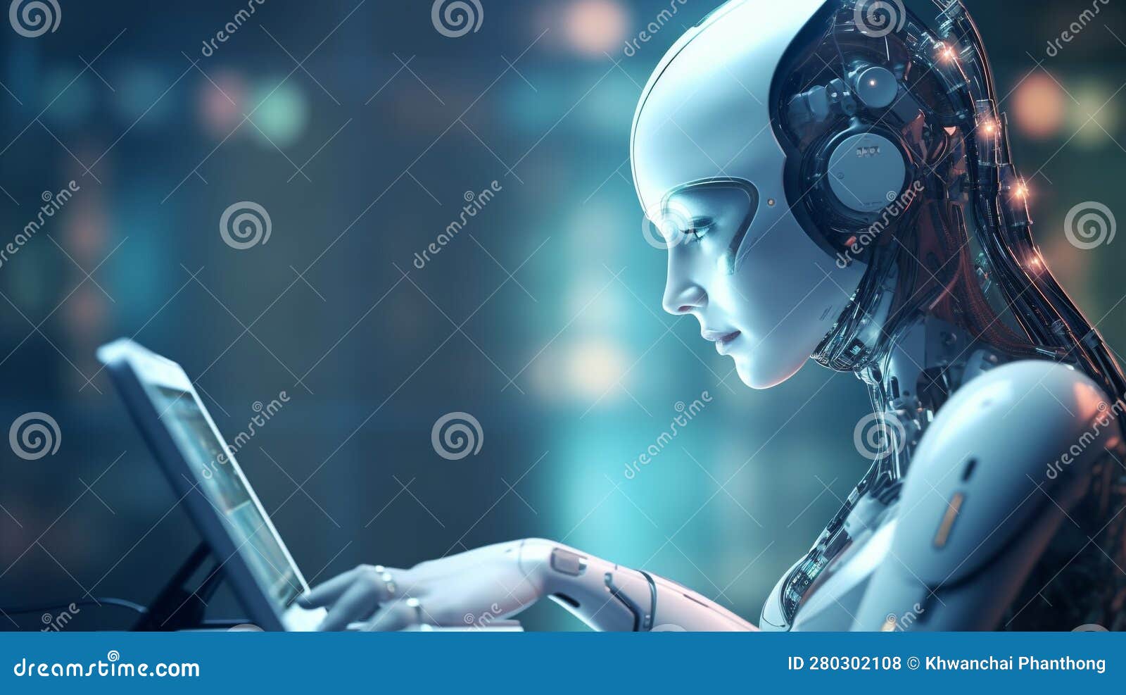 Woman Robot Chat GPT Artificial Intelligence Chat Bot by Open AI ...