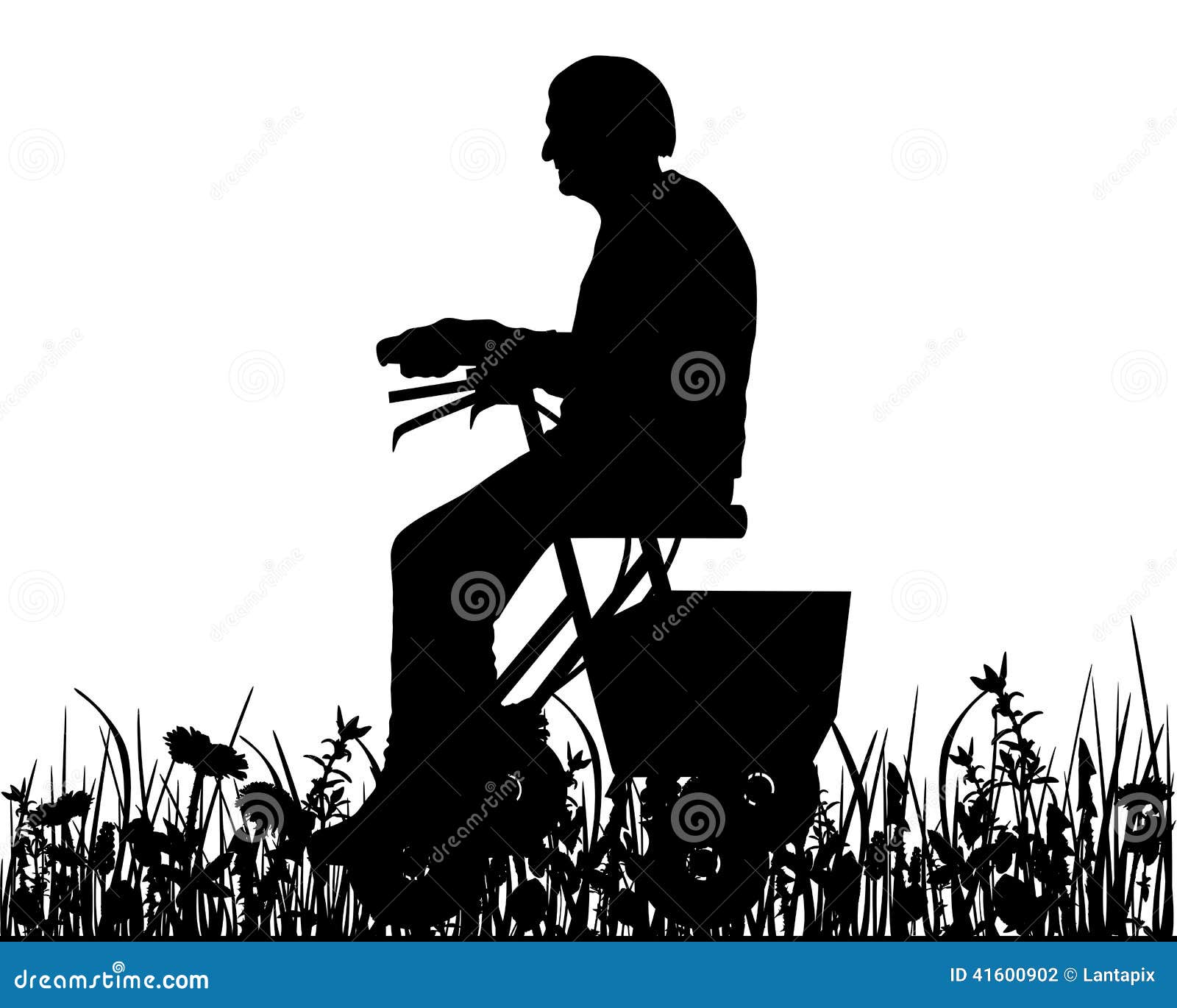 Woman With Rollator Cartoon Vector | CartoonDealer.com #39311937