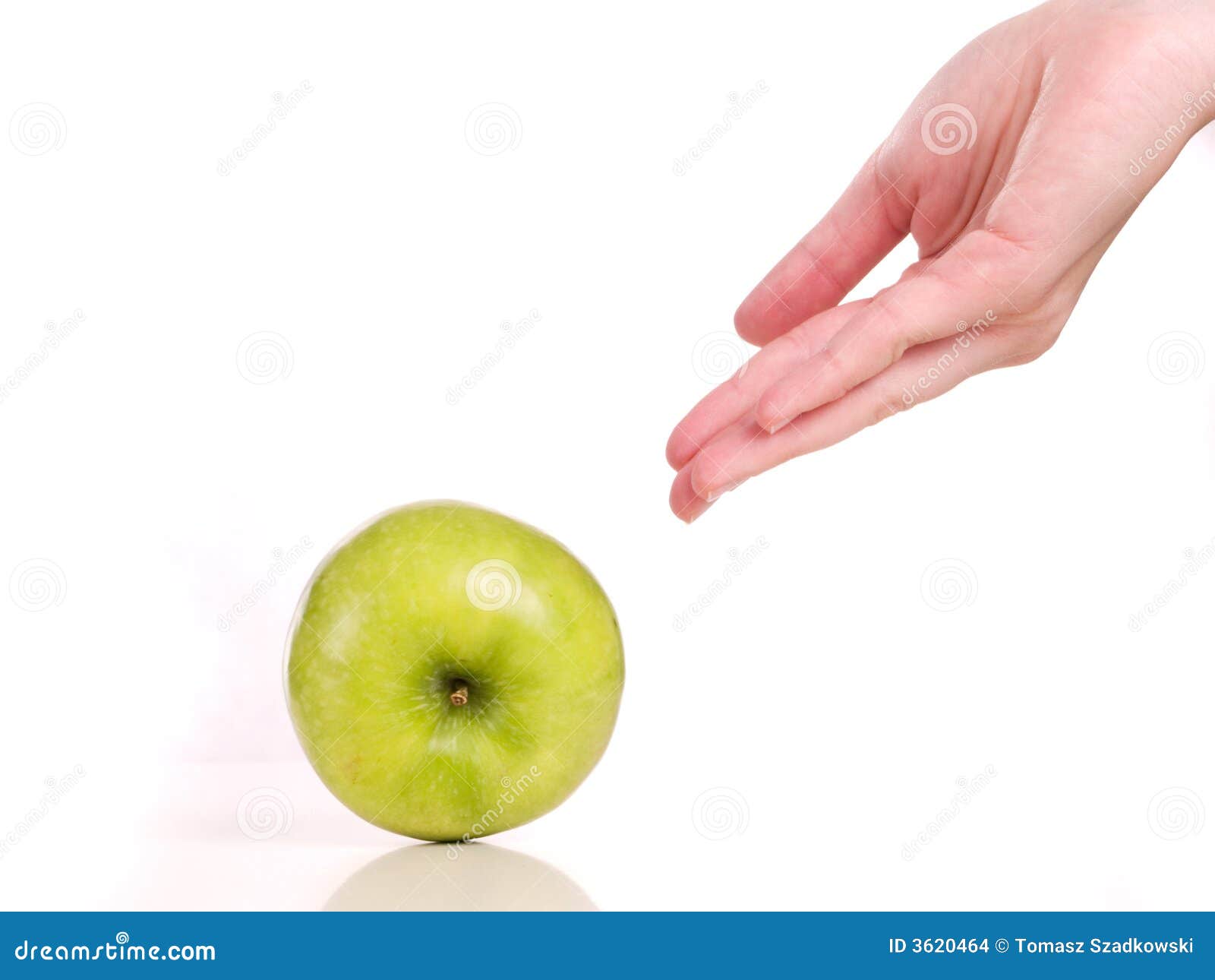 Woman rolling an apple stock photo. Image of care, hand - 3620464